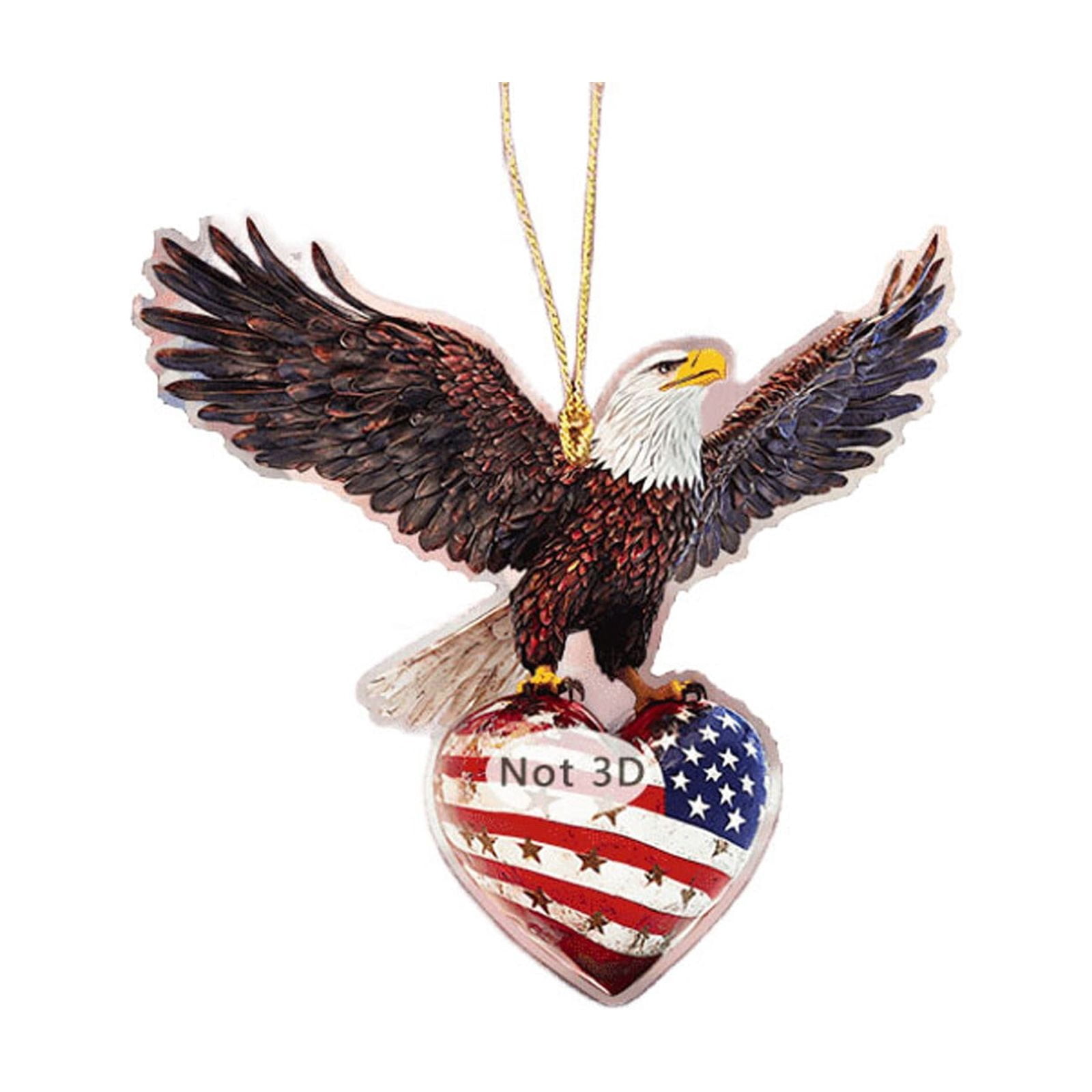 JoyMoreHome 4th of July Acrylic American Eagle Figurine Eagles and ...
