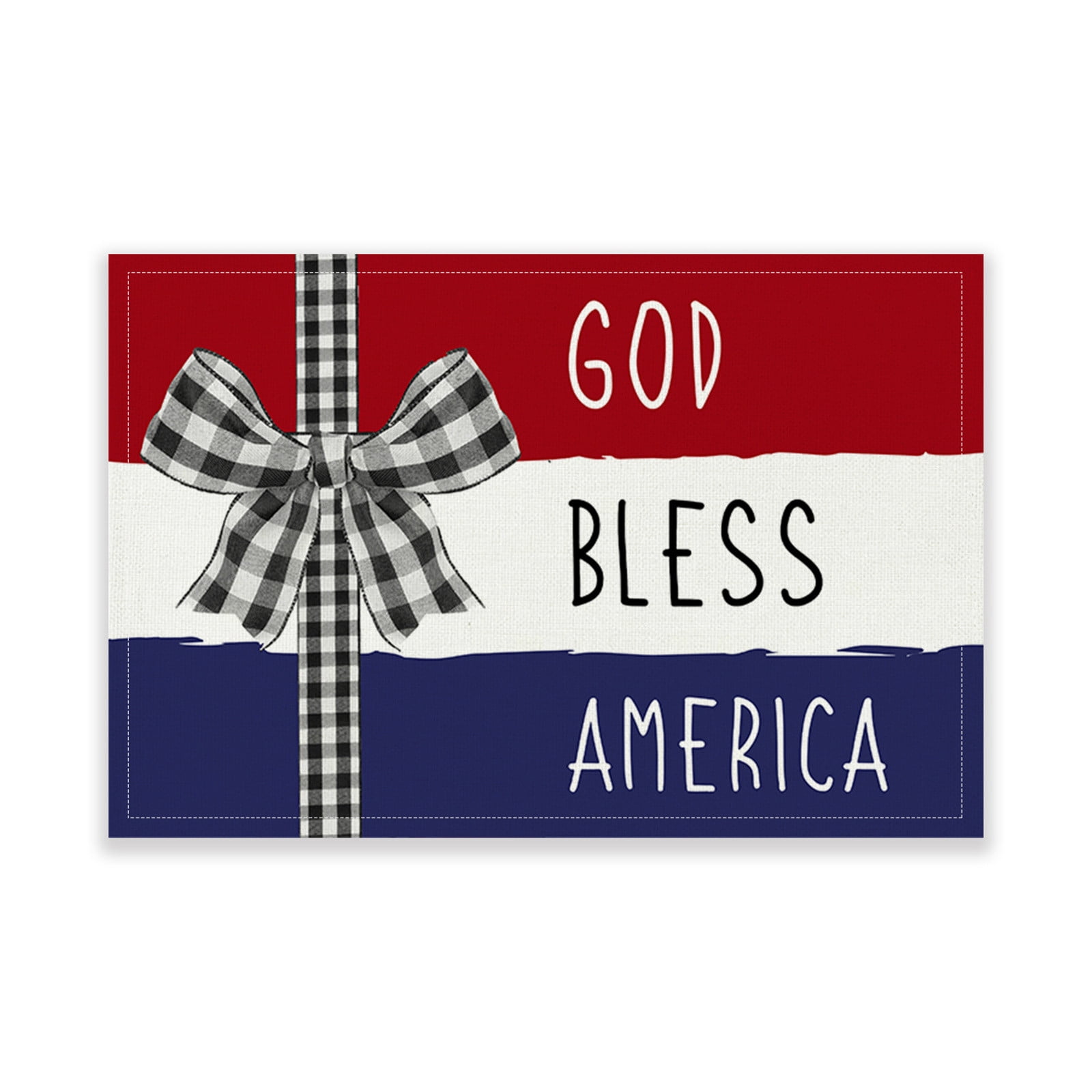 JoyMoreHome 4th of July Placemats Patriotic Plastic Table Mats ...