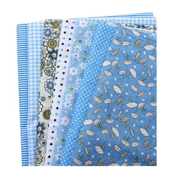 VALSEEL 7PCS Pre-Cut Cotton Craft Fabric Bundle, Quilting Sewing ...