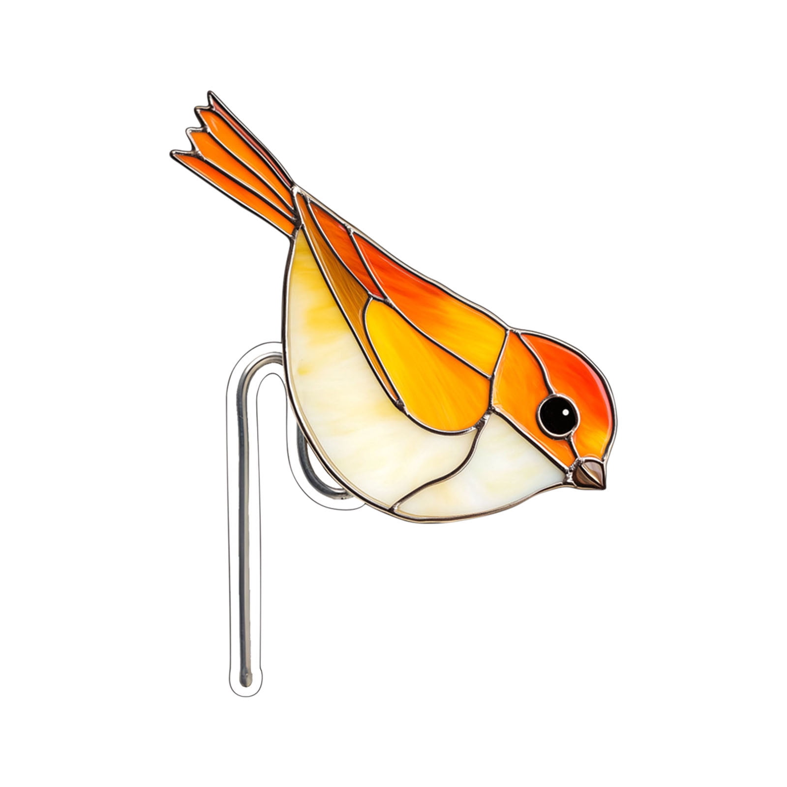 JoyMoreHome Acrylic Bird Flower Pot Hugger Bird Statue Ornament for ...