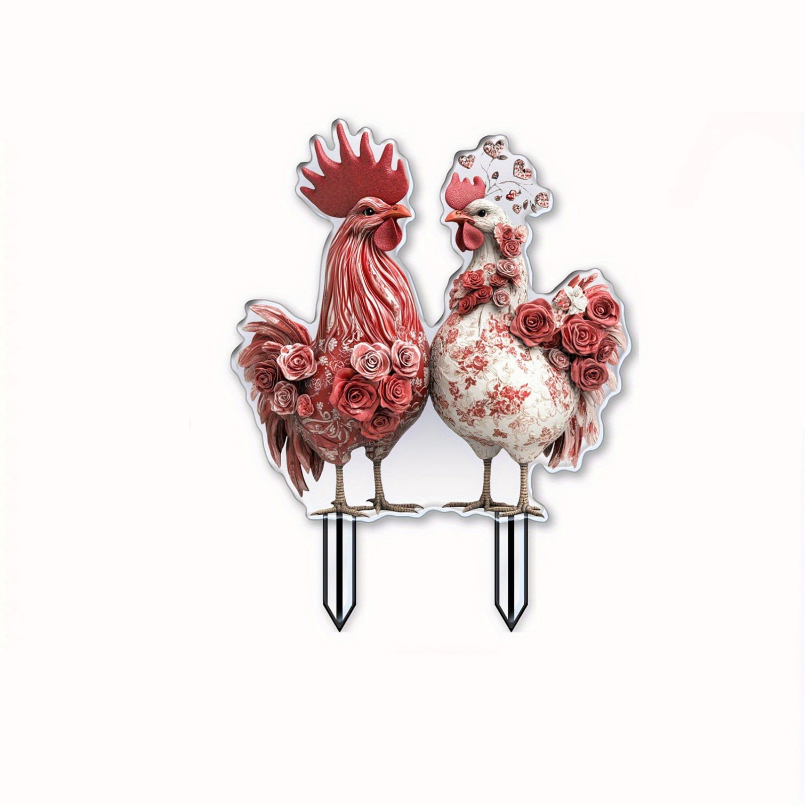 JoyMoreHome Acrylic Rooster Crafts Sculpture Decor, Interior Room and ...