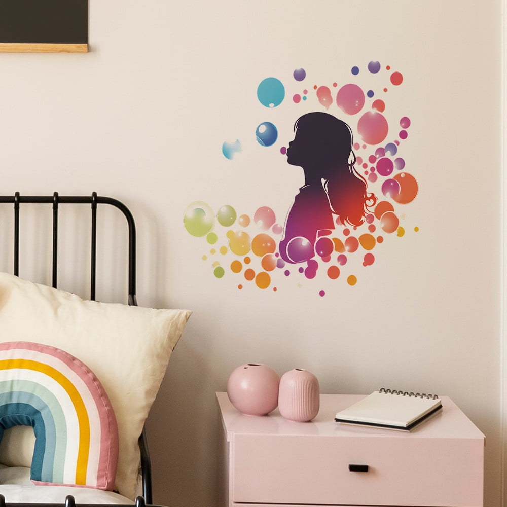 JoyMoreHome Clearance Bubble Wall Decals, Colorful Bubbles Wall ...