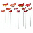 JoyMoreHome Butterfly Plant Stakes - Metal Sticks for Flower ...