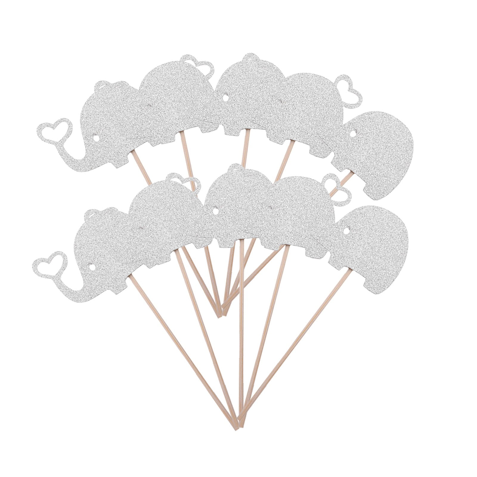 JoyMoreHome Cake Toppers,Cake Decorations,Paper Elephant Cake Insert ...