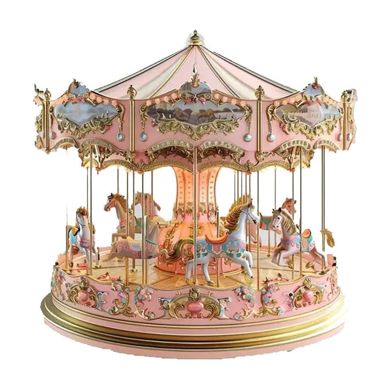 JoyMoreHome Carousel Birthday Gift for Daughter, Carousel Decoration ...