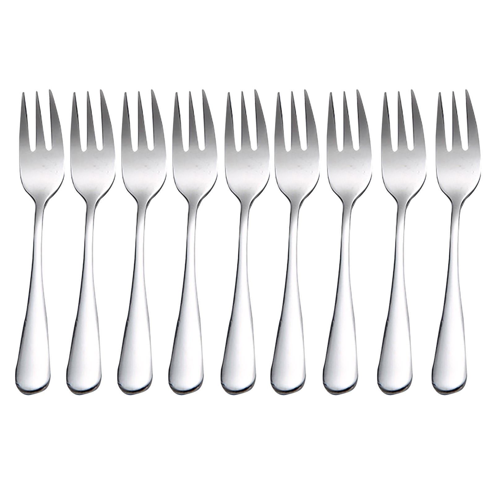 JoyMoreHome Dessert Forks Set of 8, Stainless Steel Cocktail Fork ...