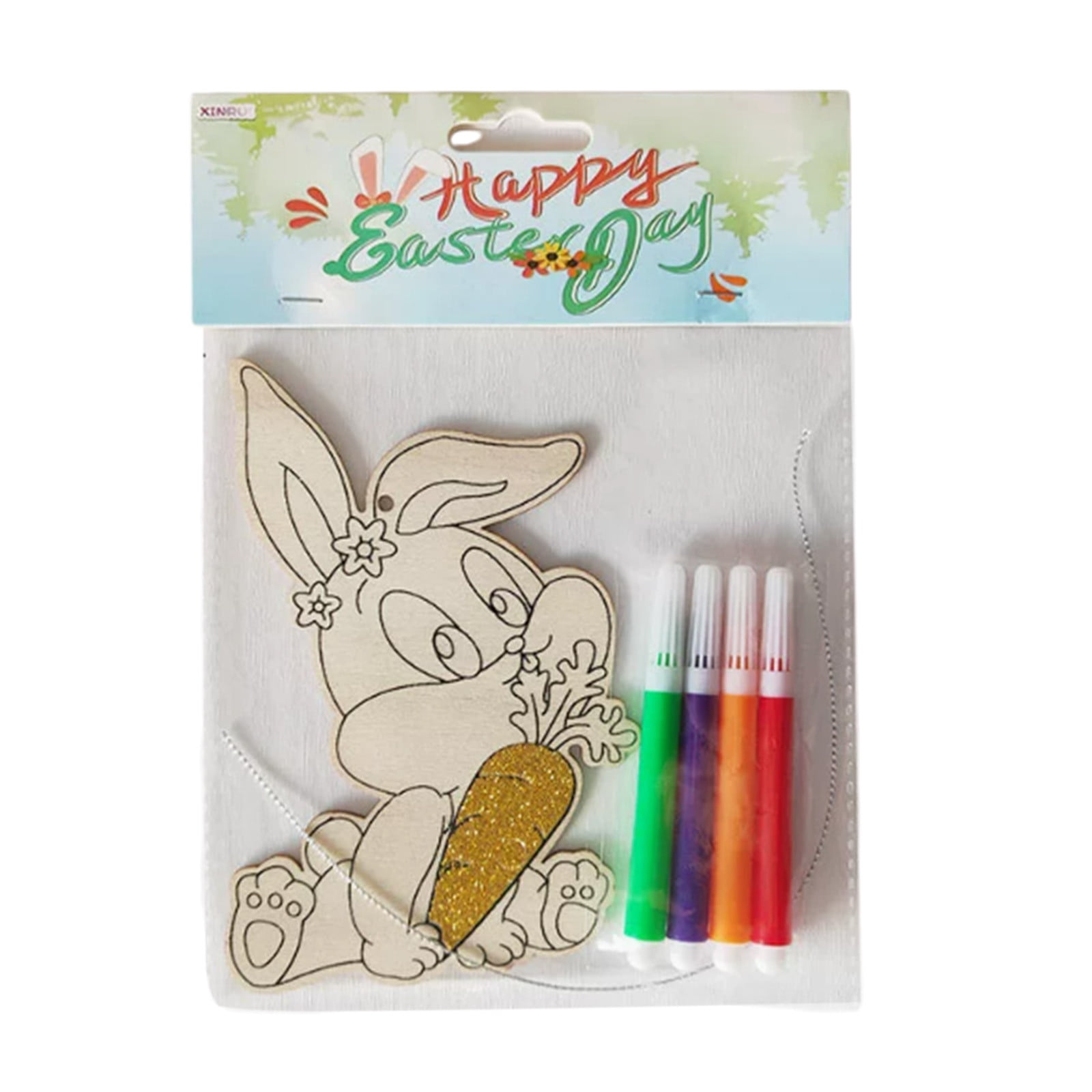 JoyMoreHome Easter Wooden Unfinished Easter Shaped Table Sign, Easter ...