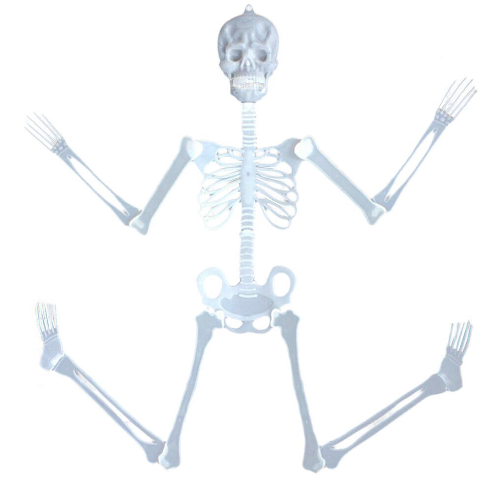JoyMoreHome Halloween Scary Luminous Skeleton Decoration Tabletop Decor ...