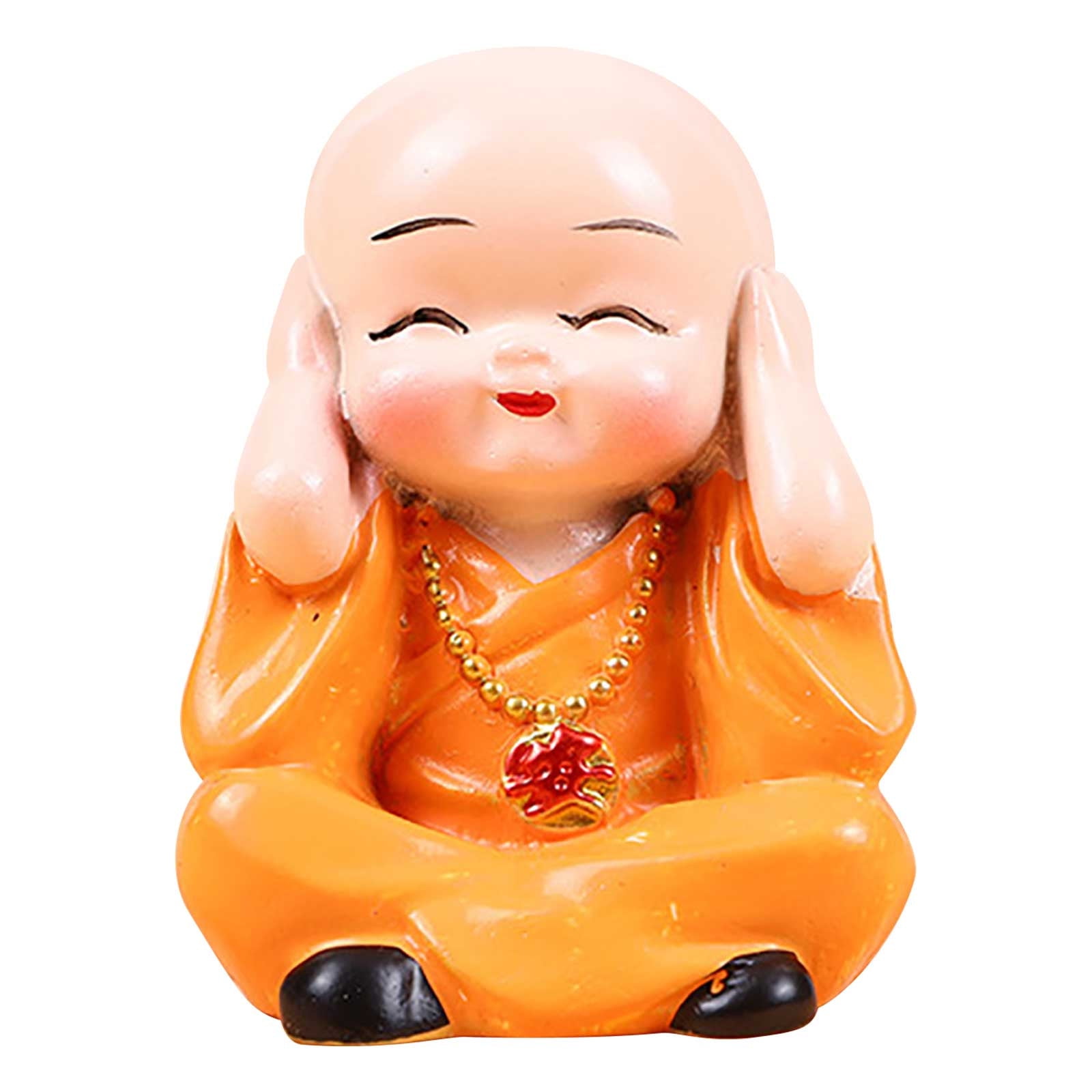 JoyMoreHome Little Monk Statue Resin Monk Figurines Ornament - Walmart.com