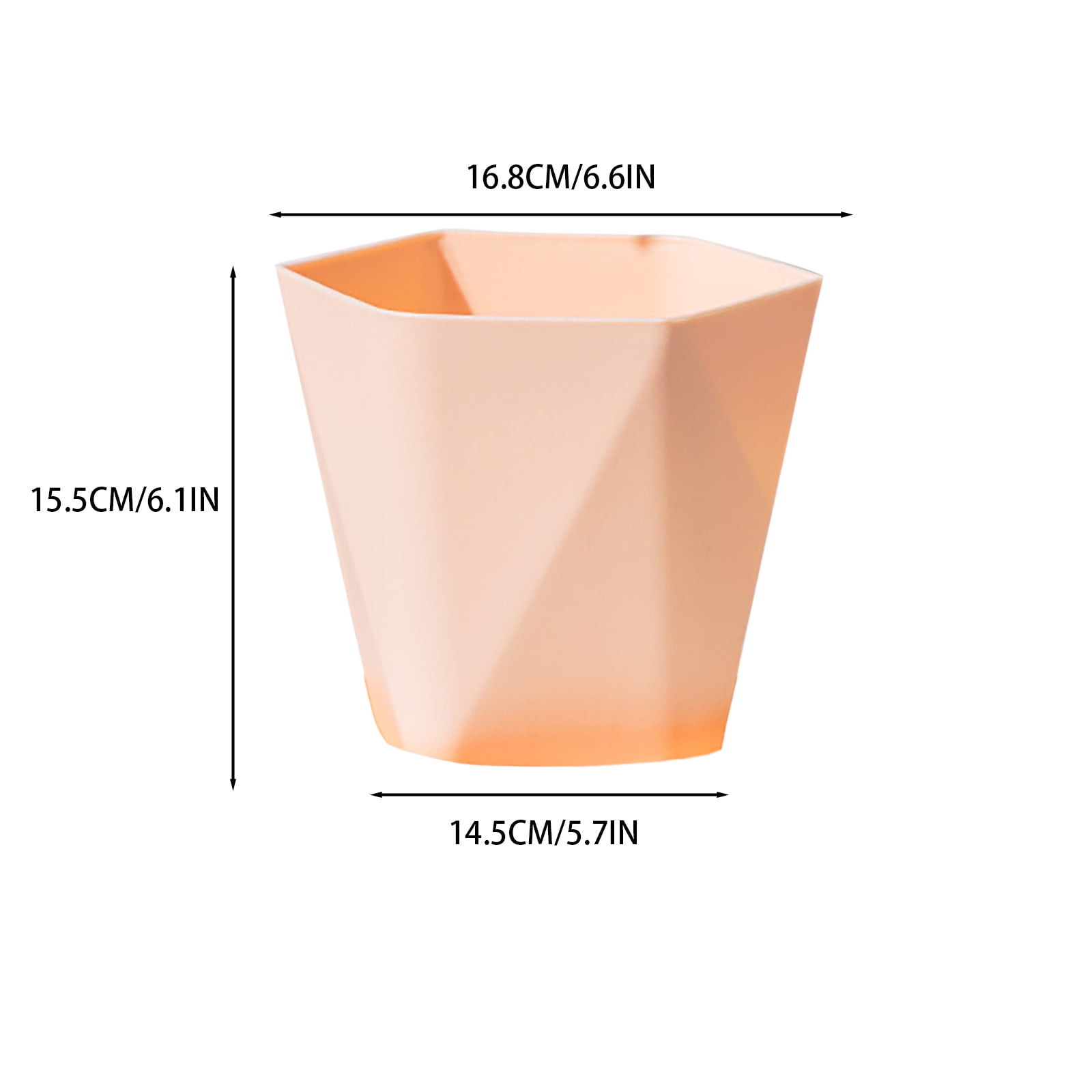 JoyMoreHome Medium Plastic Plant Pots with Saucers,Thickened Material ...