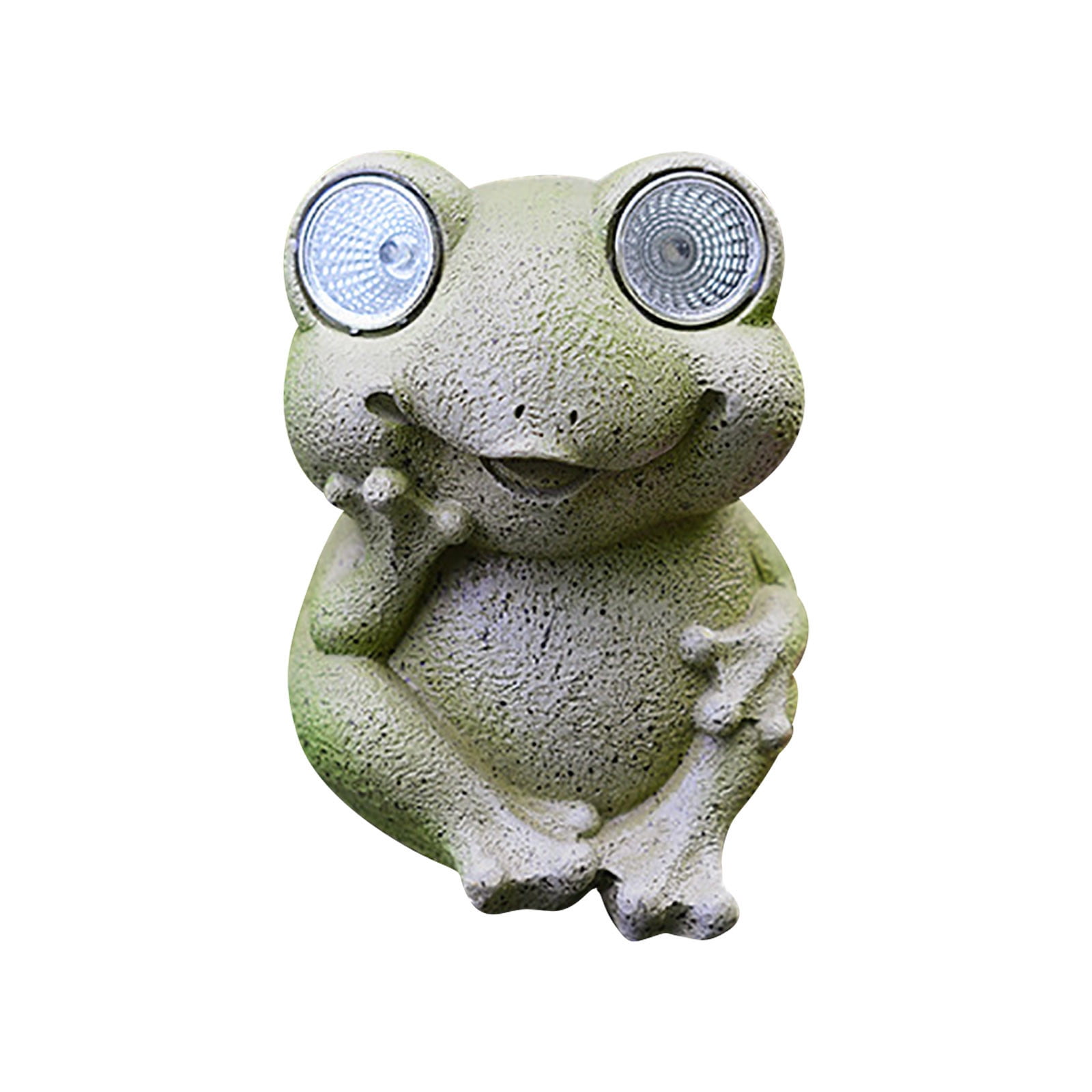 JoyMoreHome Outdoor Cute Frog Solar Lights Statue Resin Garden Decor ...