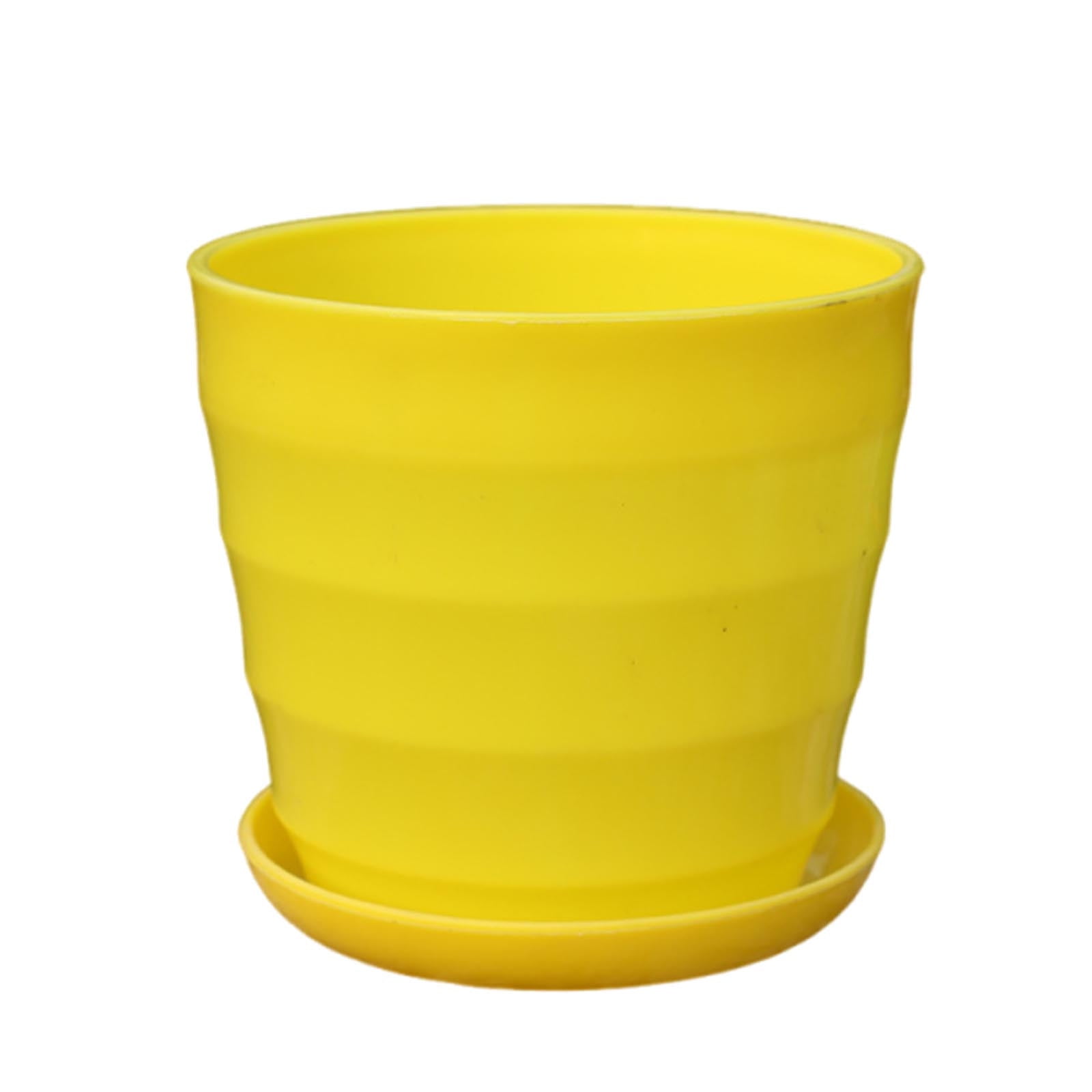 JoyMoreHome Plant Pots Indoor Outdoor,Colorful Plant Flower Pots with ...