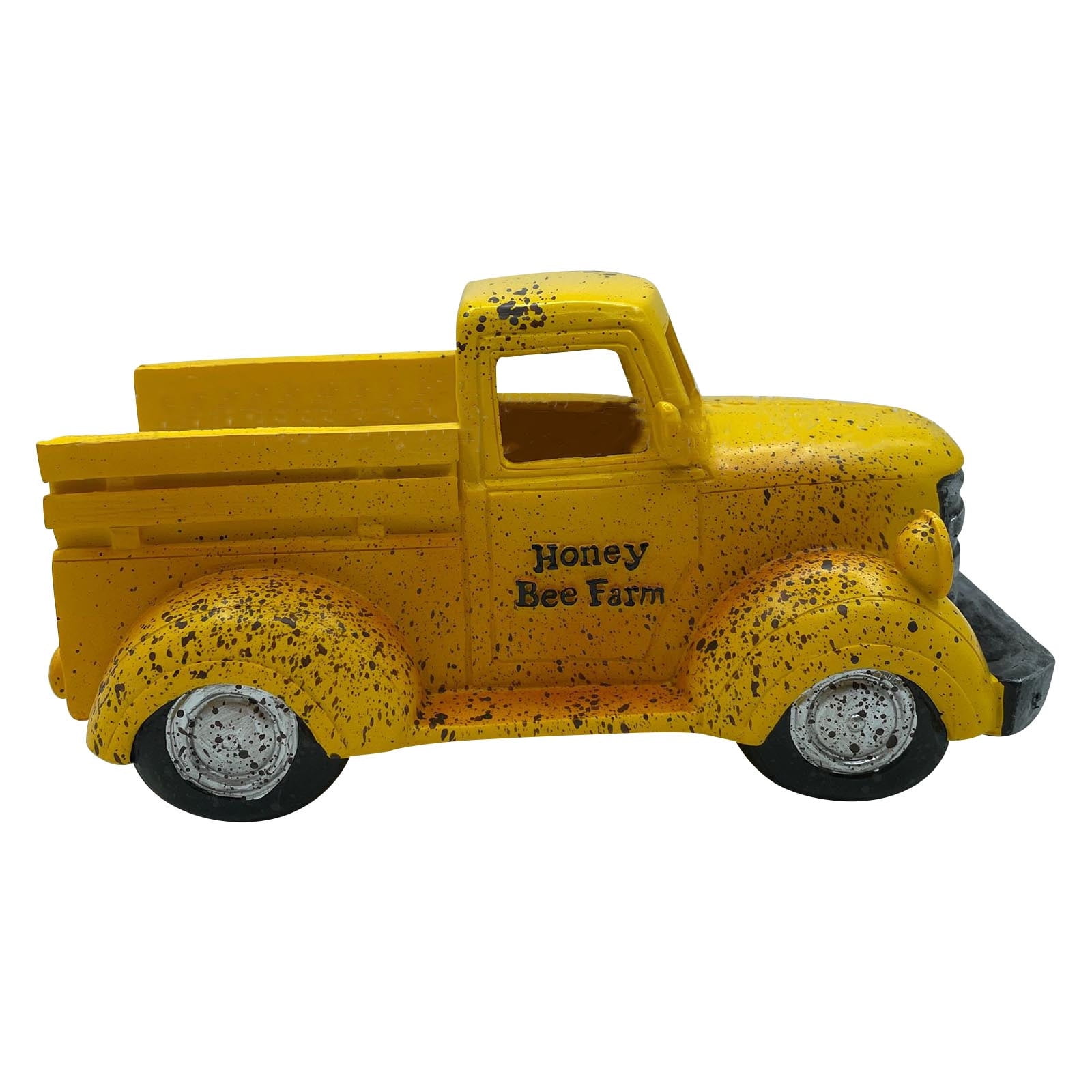 JoyMoreHome Resin Truck with Artificial Plastic Flower Vintage Farm ...