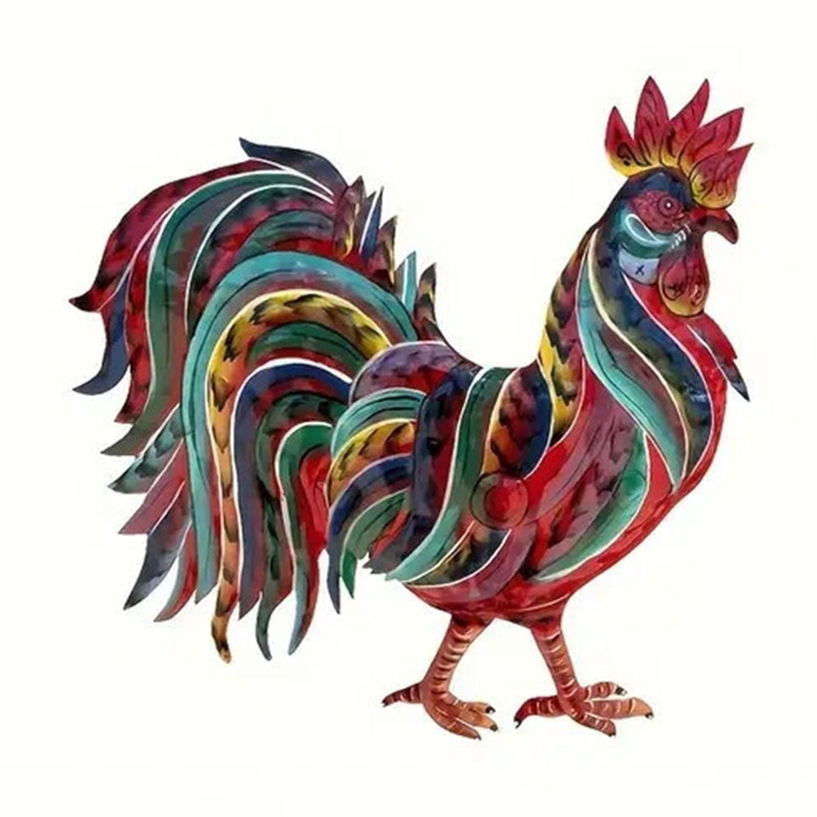 JoyMoreHome Rooster Metal Wall Art Decor Rooster Kitchen Decor Chicken ...