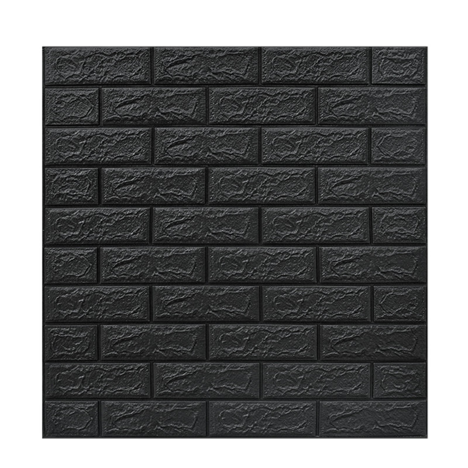 JoyMoreHome Simulation 3D Wall Panels, White Brick 3D Wallpaper Stick ...