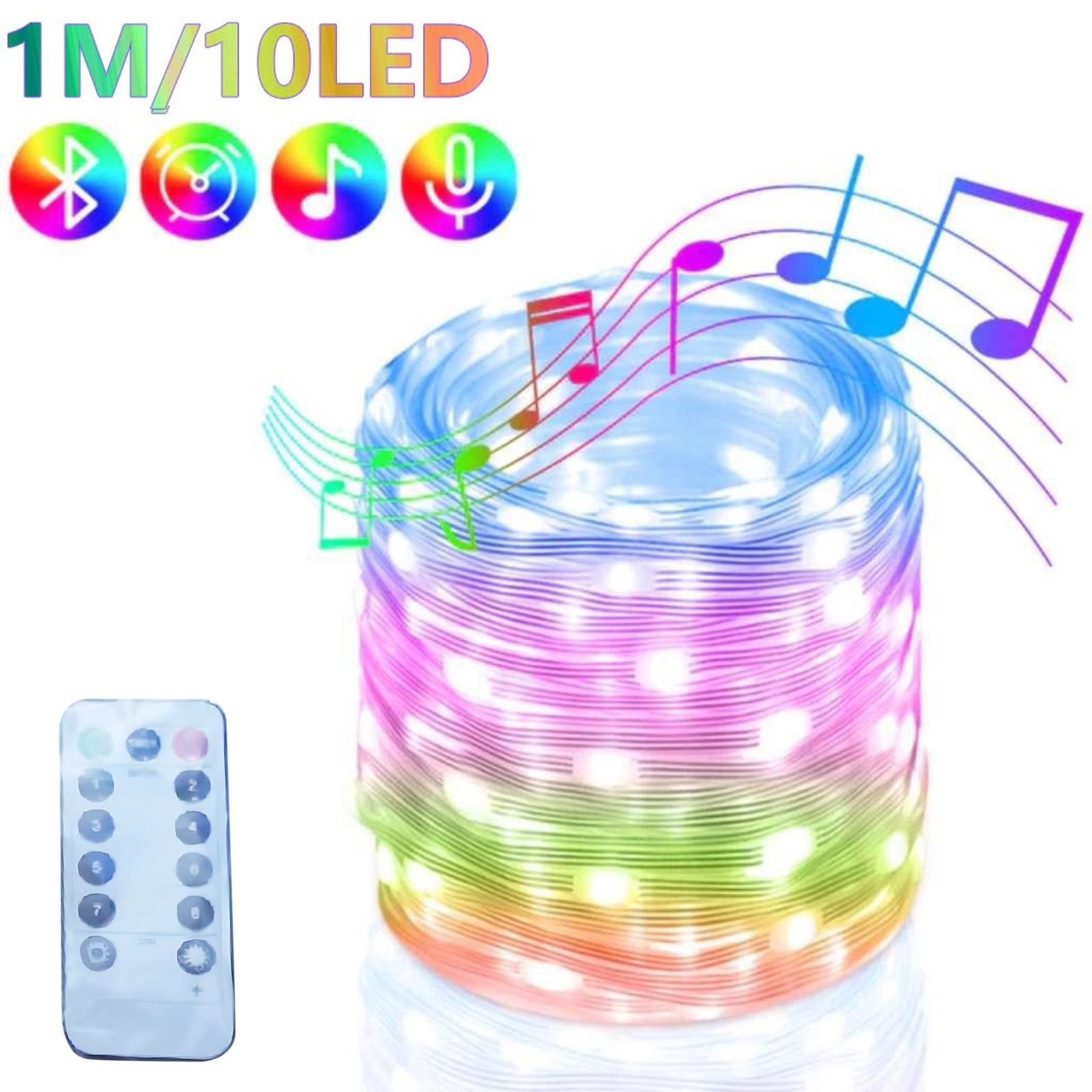 JoyMoreHome Clearance Smart USB Fairy Lights Plug in, Bluetooth Twinkle ...