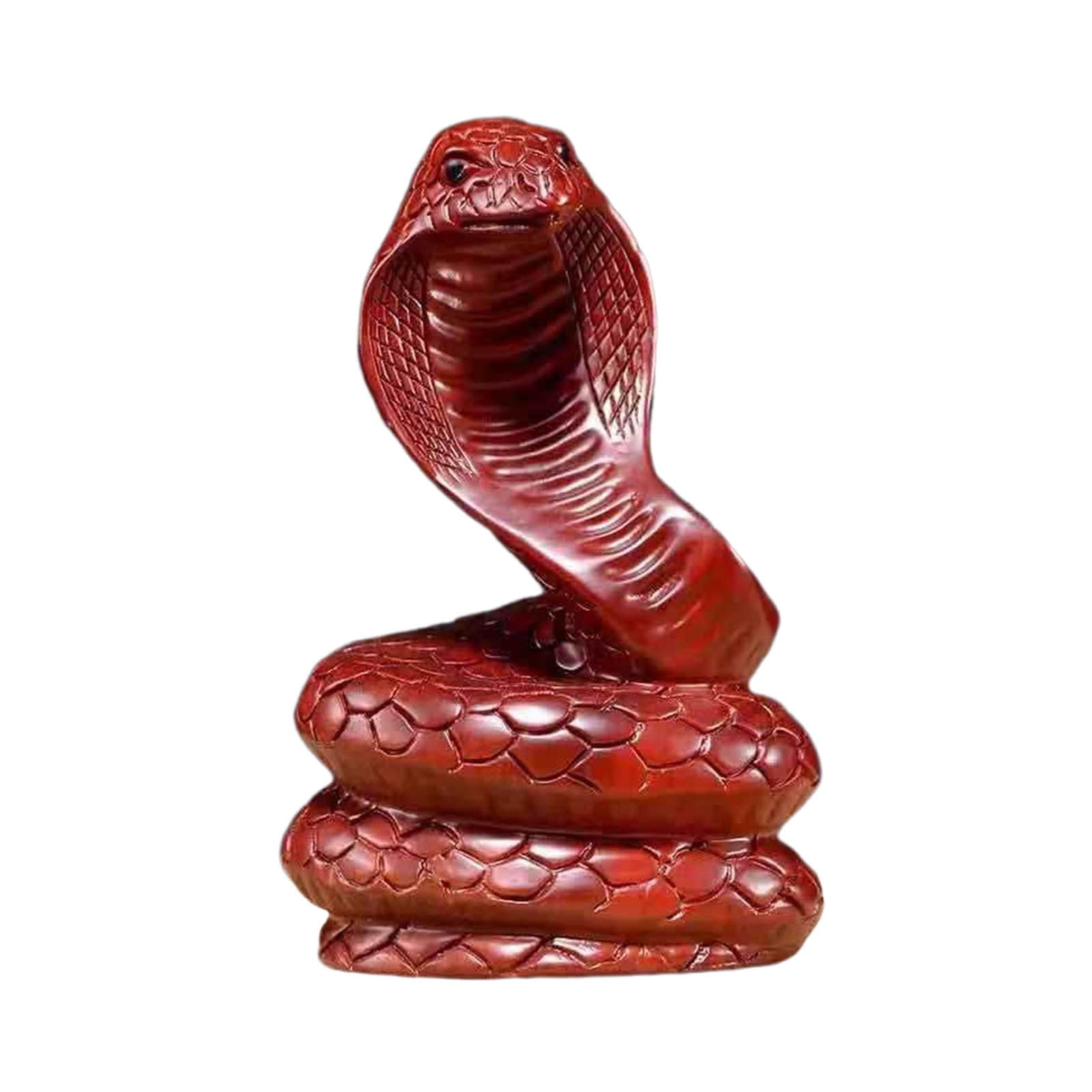 JoyMoreHome Clearance Snake Statue, Wooden Chinese Snake Figurines ...