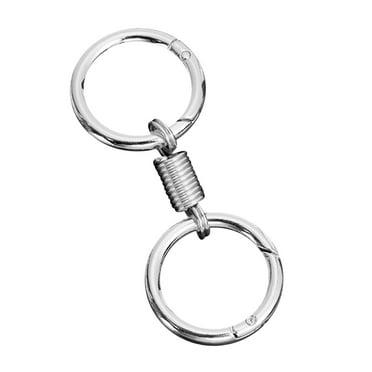 6 Pcs Split Spring Buckle Key Fob Alloy Key Ring Small Key Rings ...