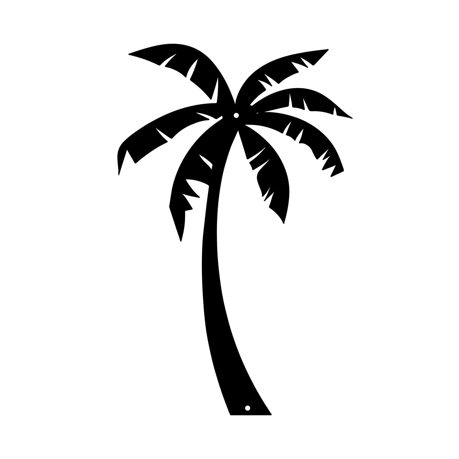 JoyMoreHome Clearance Tropical Beach Hawaiian Metal Coconut Tree Wall ...