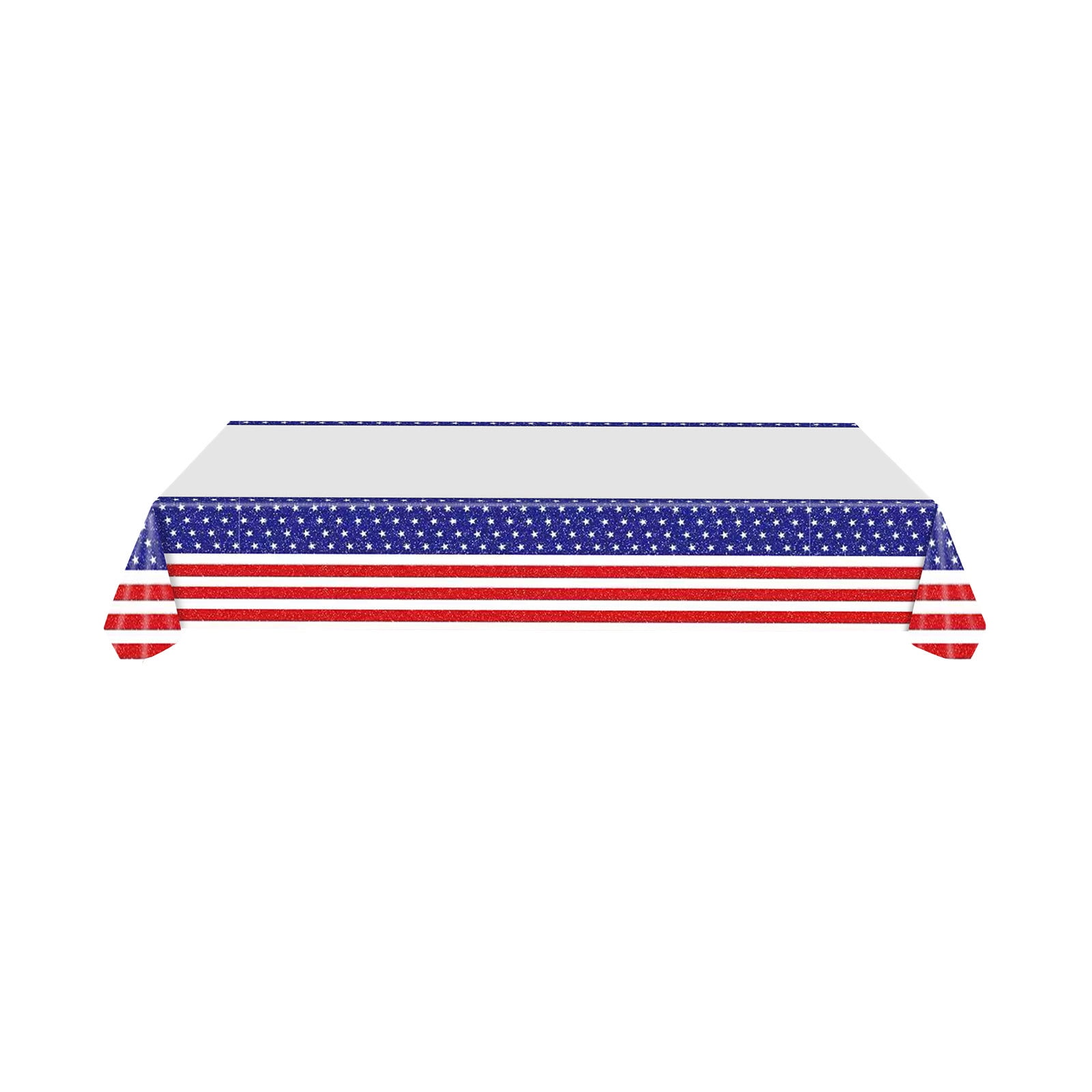 JoyMoreHome USA Flag Tableware Set,Disposable Tablecloth for Memorial ...