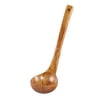 Wooden Soup Ladle, Kitchen Cooking Spoon, Straight Handle, 11" Long ...