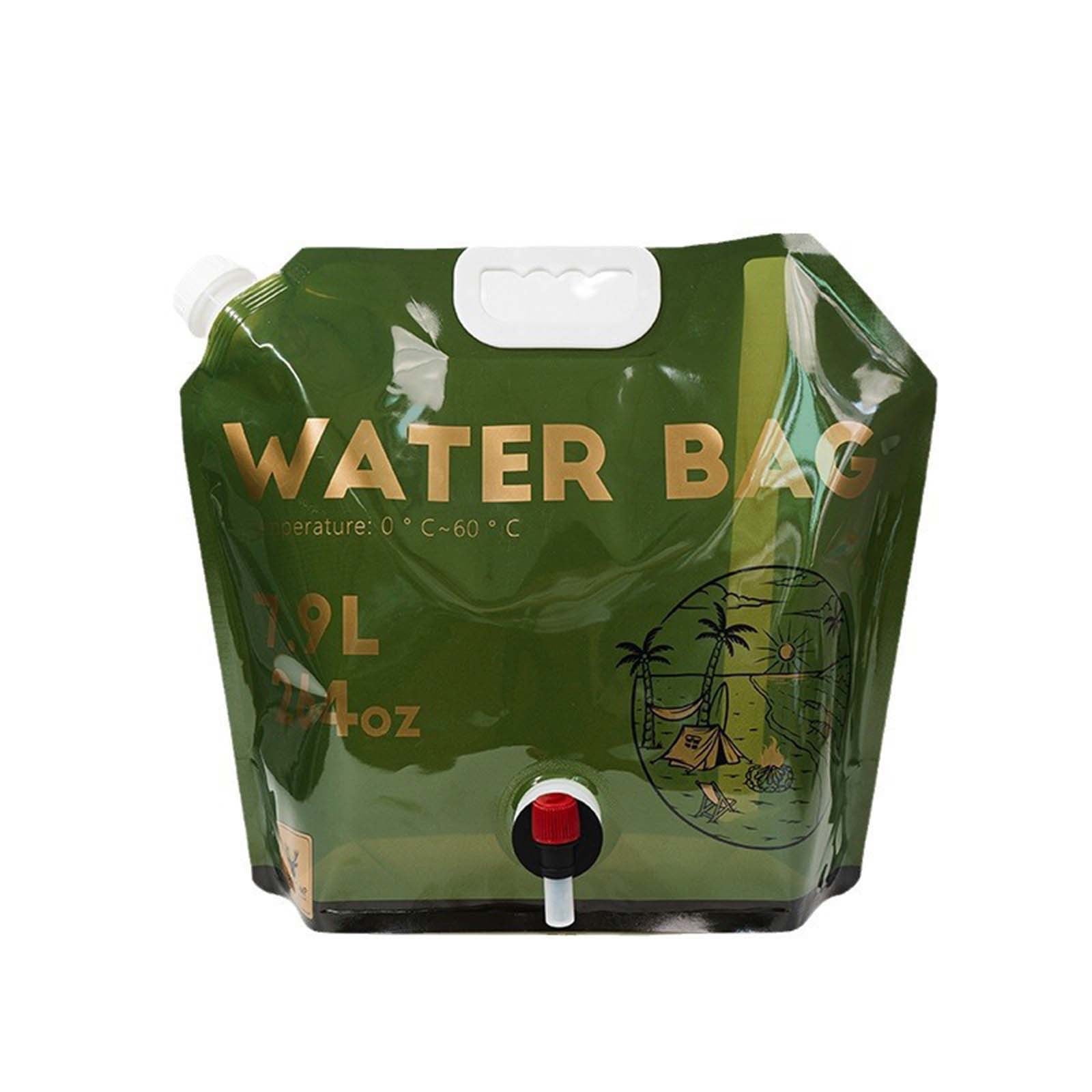 JoyMoreHome Collapsible Water Container Bag with Spigot Outdoor Water ...
