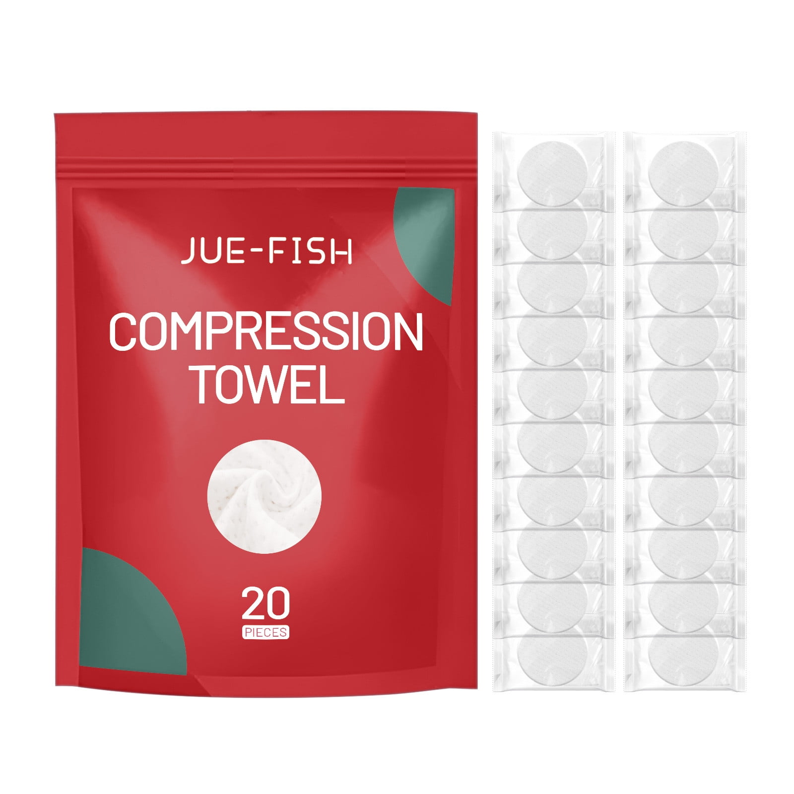 JoyMoreHome Compressed Towel Washcloths Cotton Portable Reusable Face ...