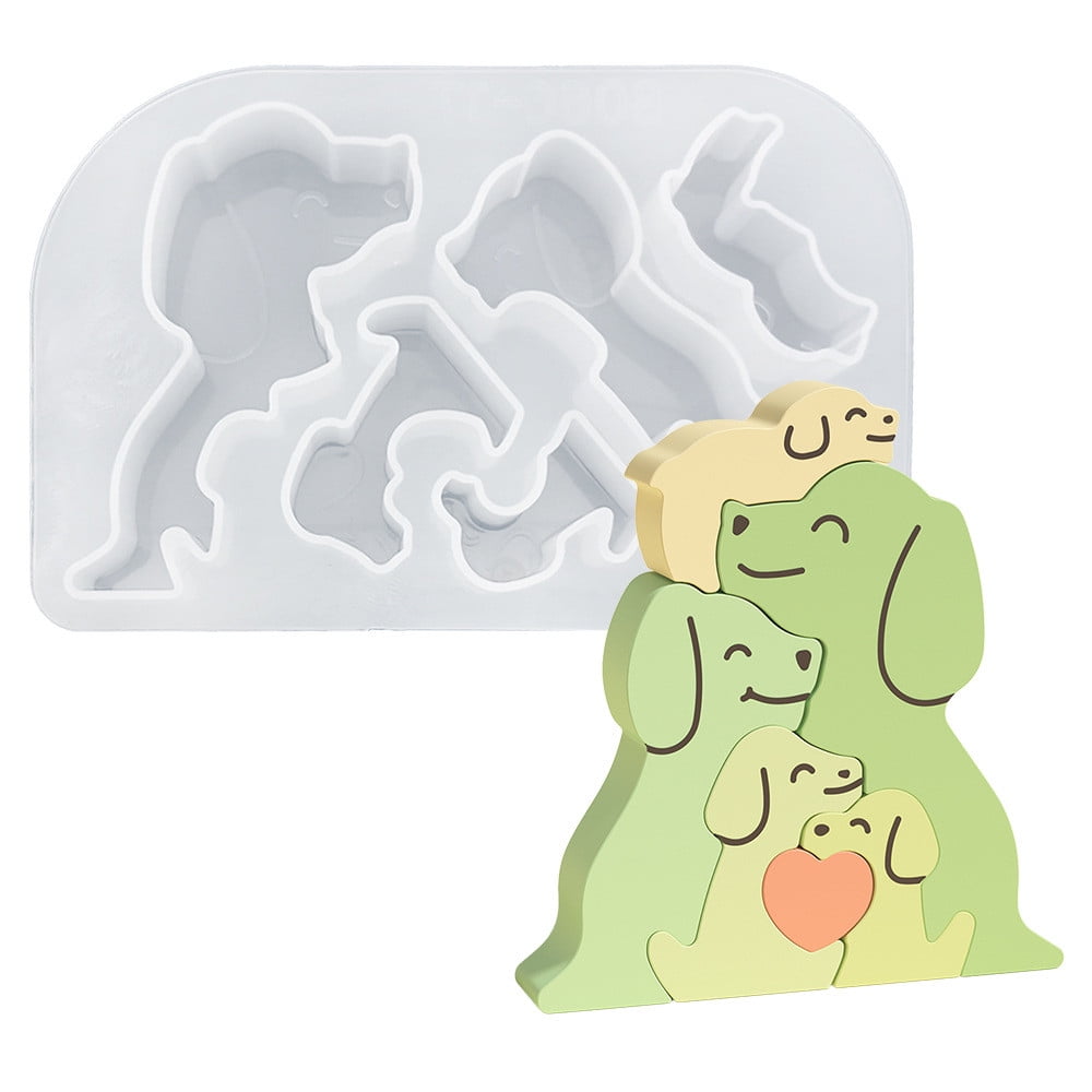 JoyMoreHome Cute Animal Family Resin Molds for DIY Craft, Animal ...