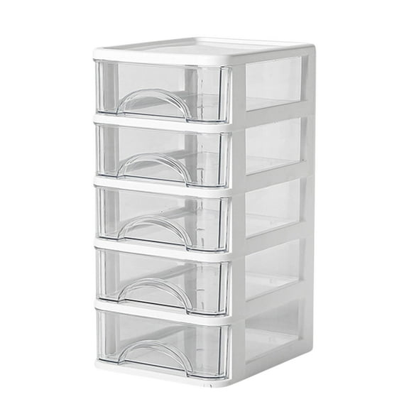 Desktop Storage Organizer with 3 Clear Drawers for Office, Makeup ...