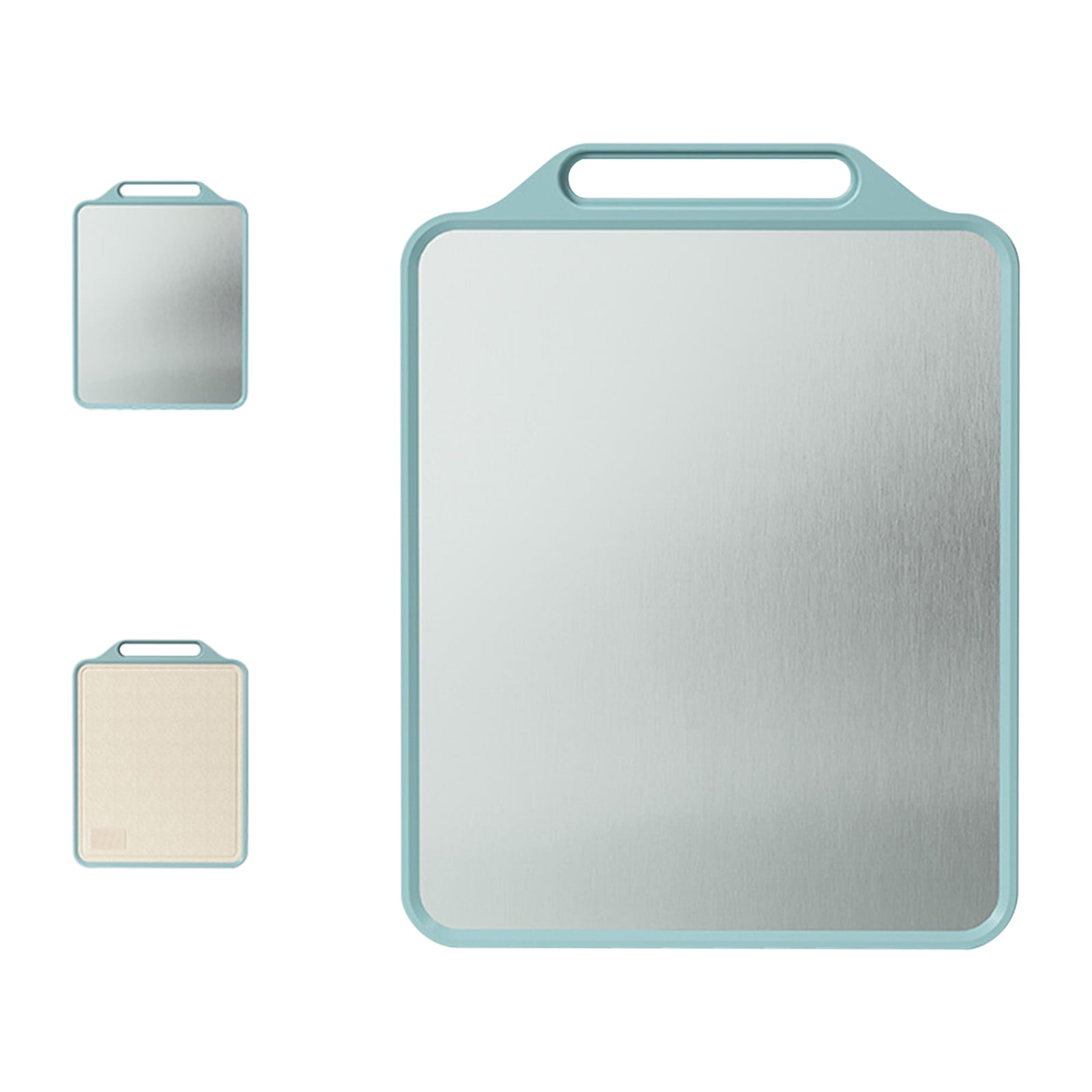 JoyMoreHome Double Side Stainless Steel Chopping Board - Meat Vegetable ...