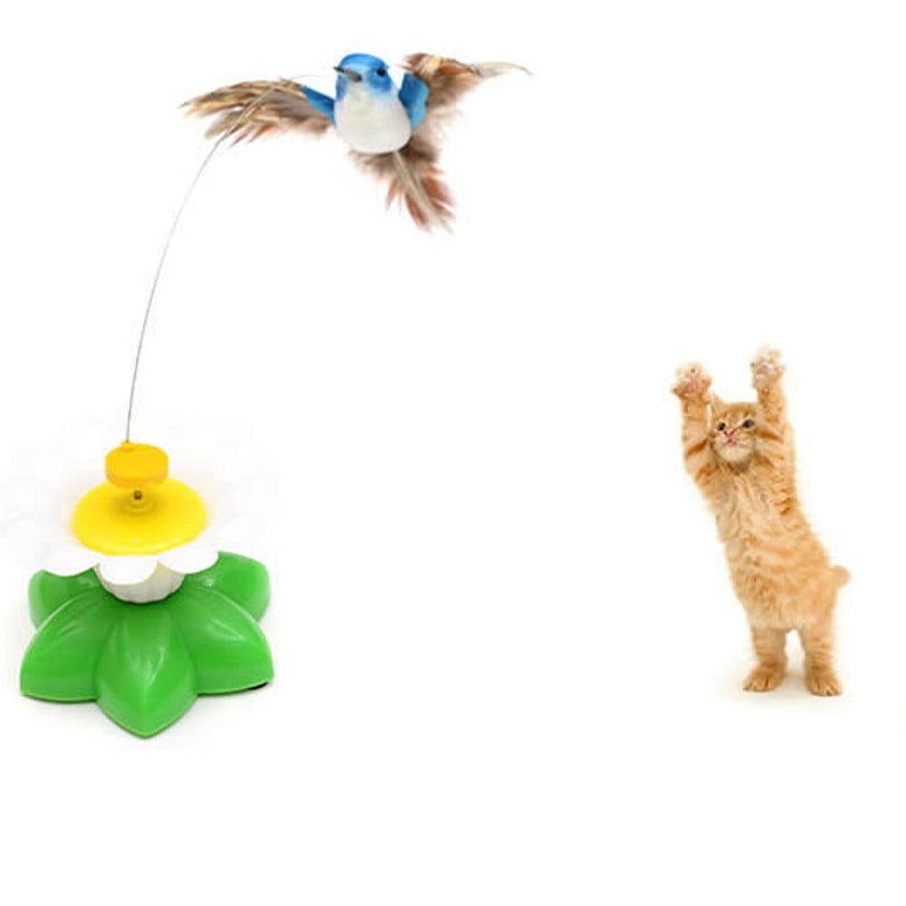 JoyMoreHome Electric Teasing Cat Toy Flying Interactive Cat Toy ...