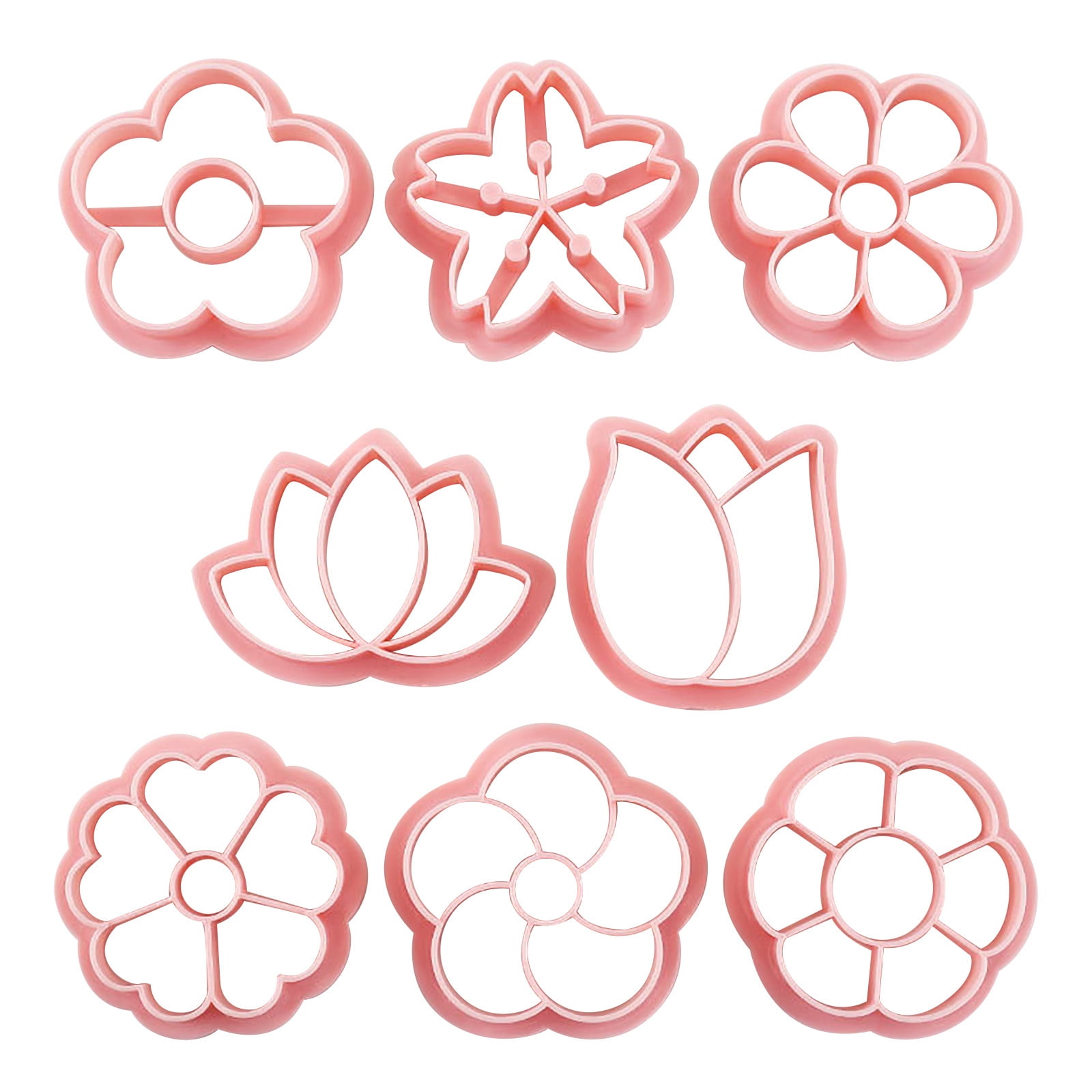 JoyMoreHome Flower Fondant Cutter,Flower Cookie Cutters for Sugarcraft ...