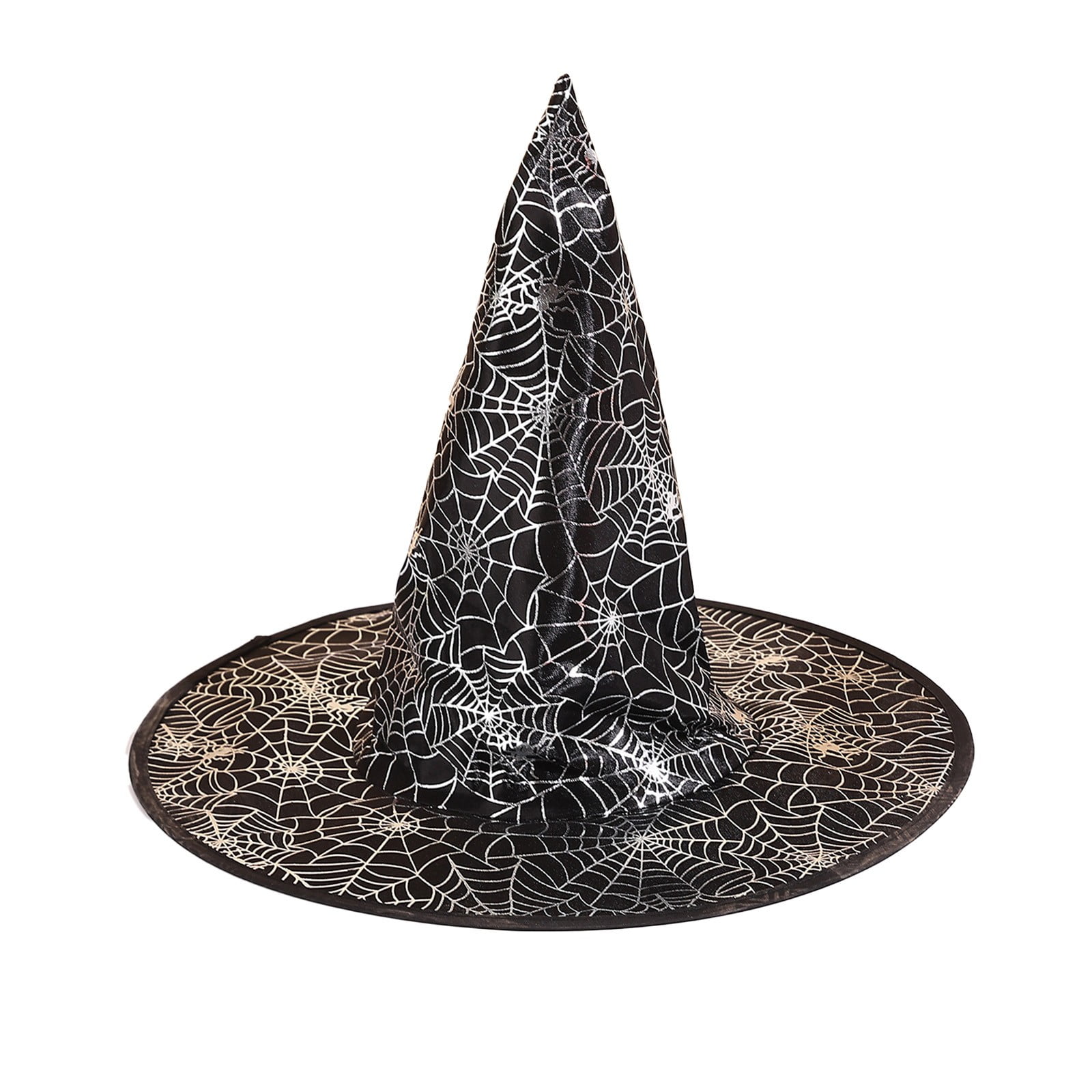 JoyMoreHome Halloween Witches Hat, Spider web Witch/Wizard Hats for ...