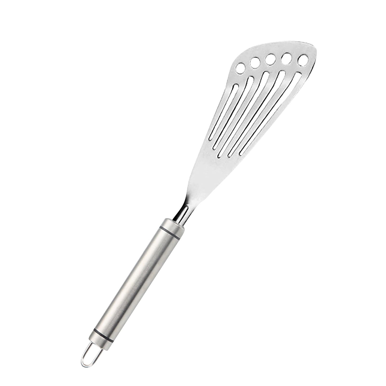 JoyMoreHome Handed Stainless Steel Spatula Wide Thin Slotted Kitchen ...