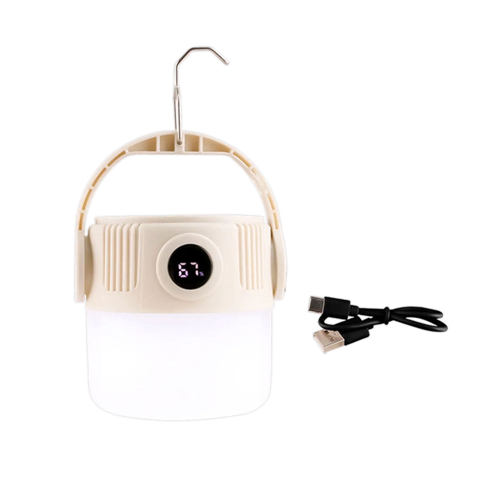 JoyMoreHome Handheld or suspended Camping Lantern Solar Rechargeable ...