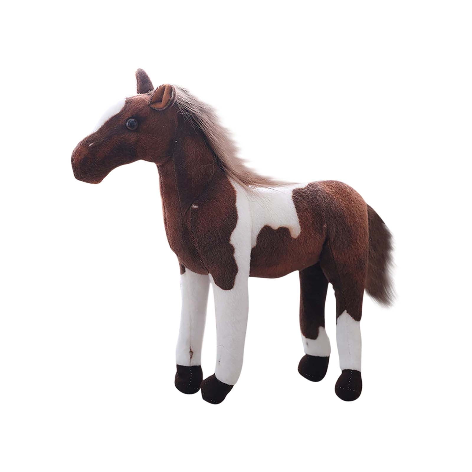 JoyMoreHome Horse Stuffed Animal Cute Pony Plush Pretend Play Horse ...
