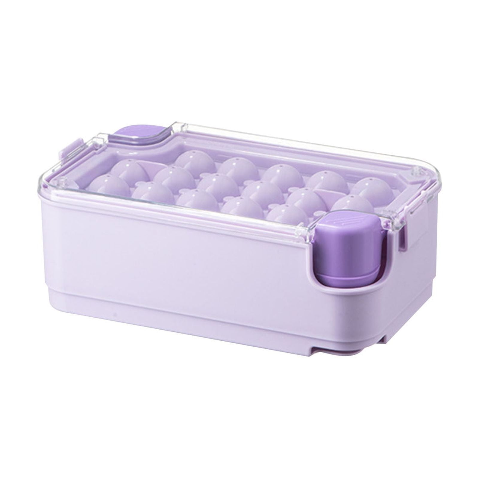 JoyMoreHome Ice Cube Trays, Lid, Bin Storage Solution - Freezer Ice ...