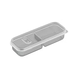 JoyMoreHome Leakproof 2 Compartment Bento Box, Reusable Snackle Box ...