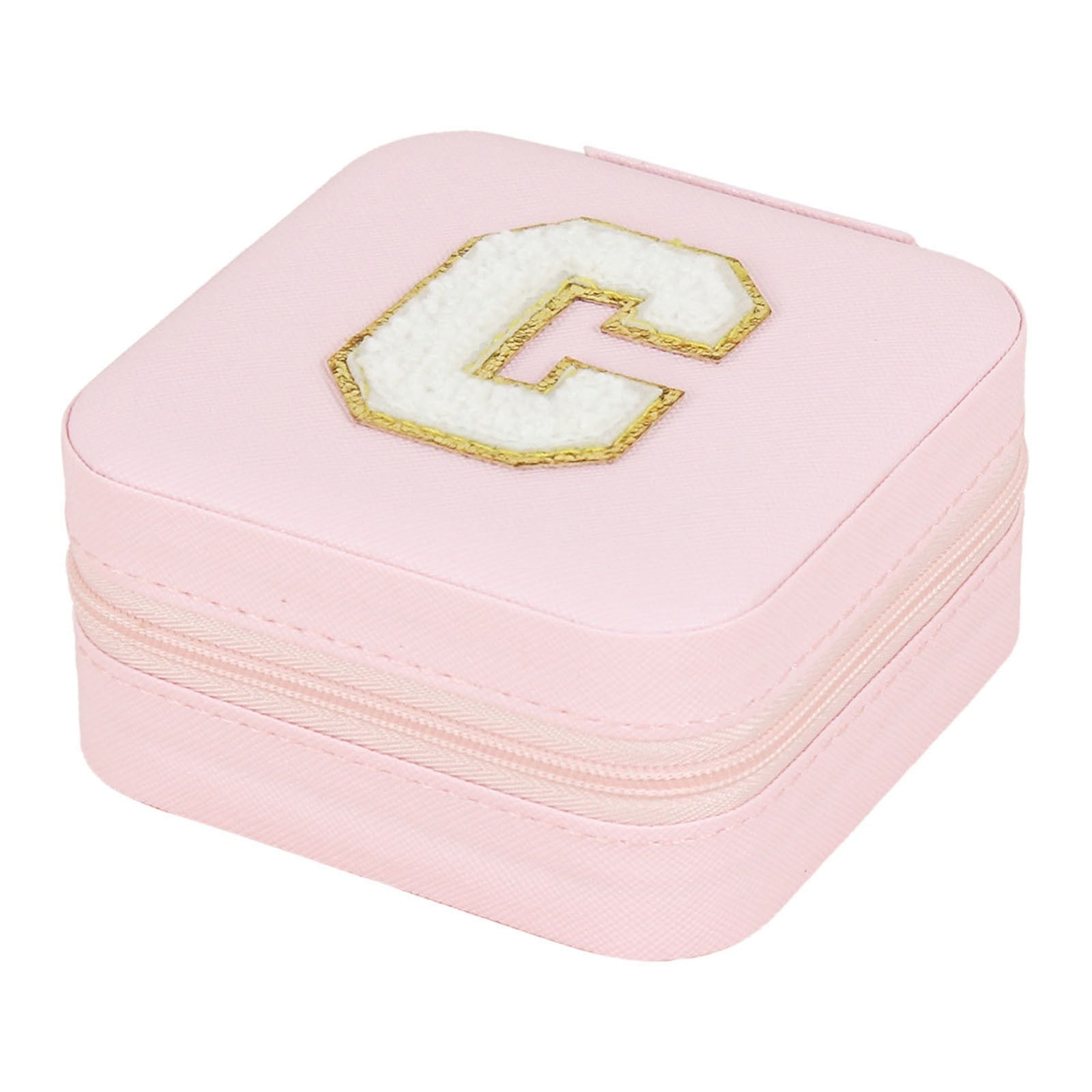 JoyMoreHome Personalized Initial Jewelry Box Jewelry Boxes for Travel ...