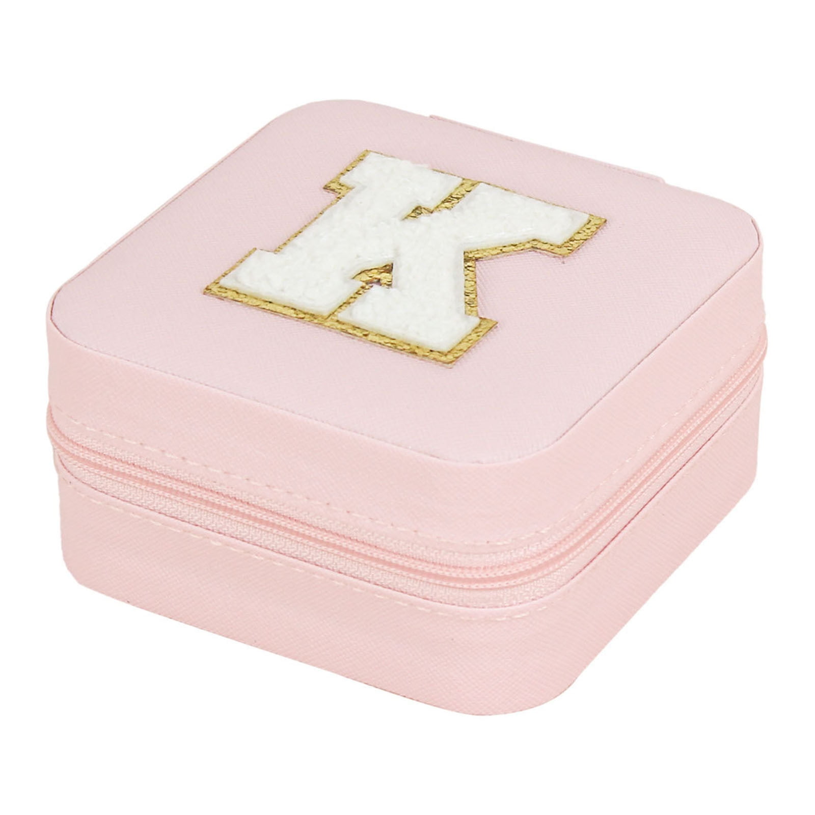 JoyMoreHome Personalized Initial Jewelry Box Jewelry Boxes for Travel ...