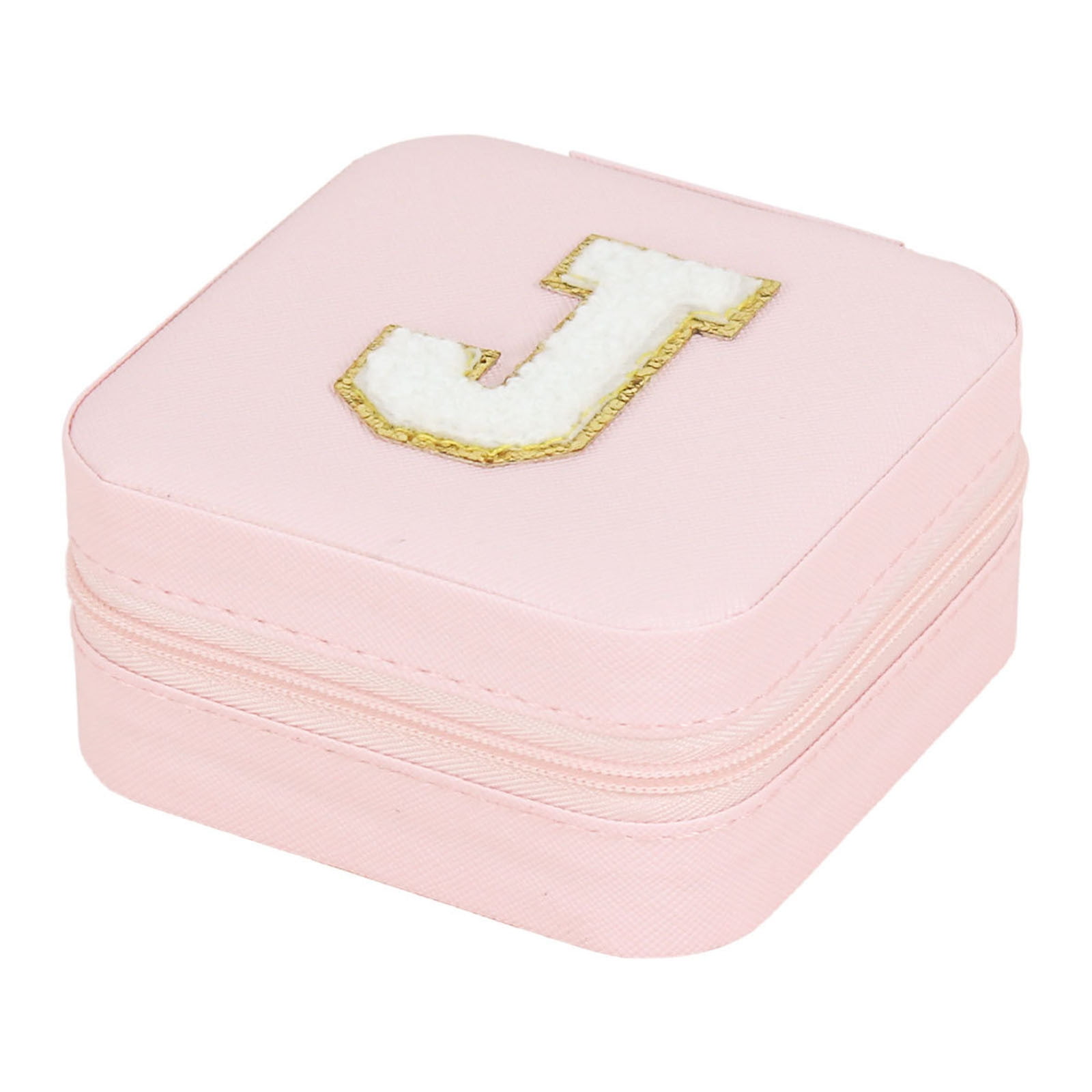 JoyMoreHome Personalized Initial Jewelry Box Jewelry Boxes for Travel ...