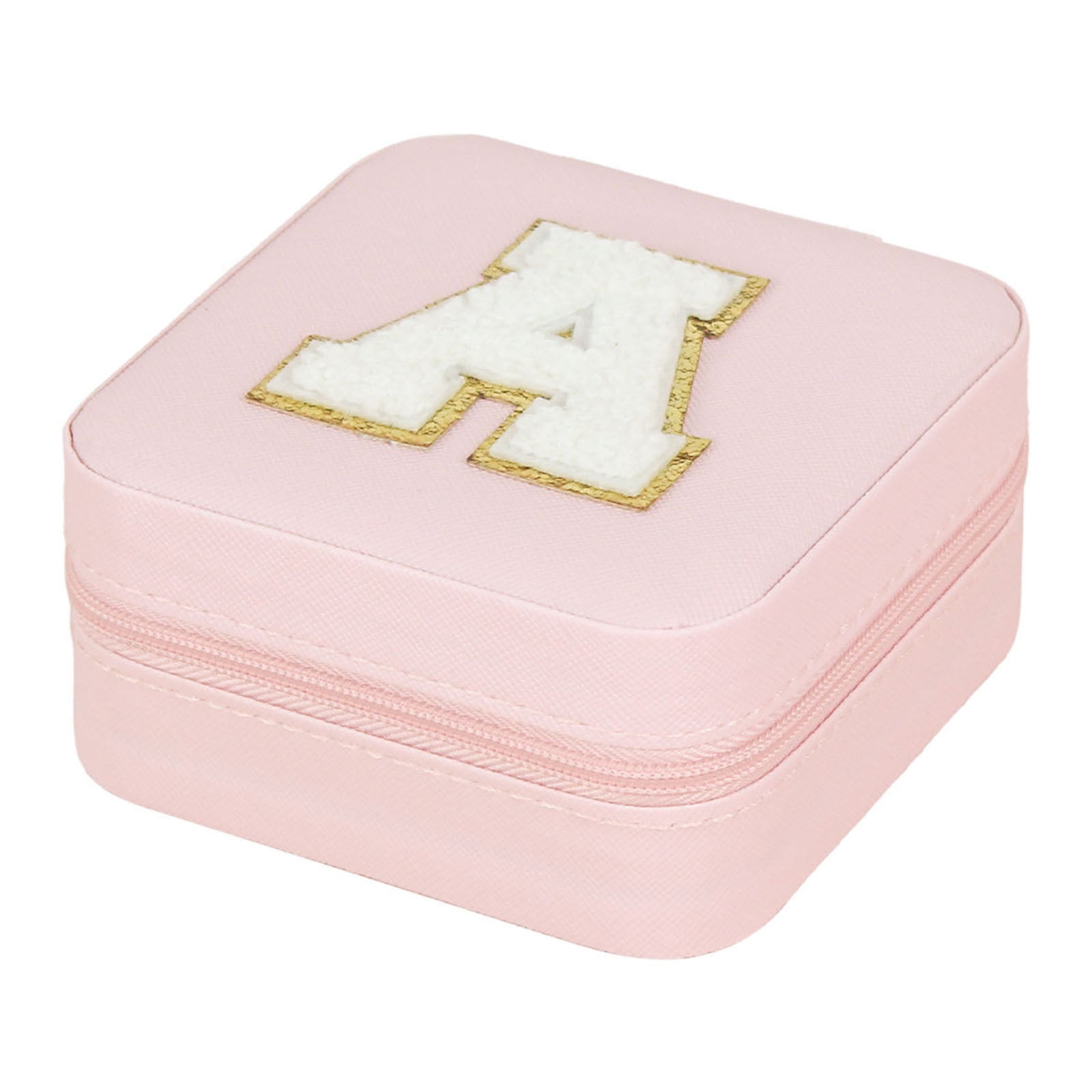 JoyMoreHome Personalized Initial Jewelry Box Jewelry Boxes for Travel ...