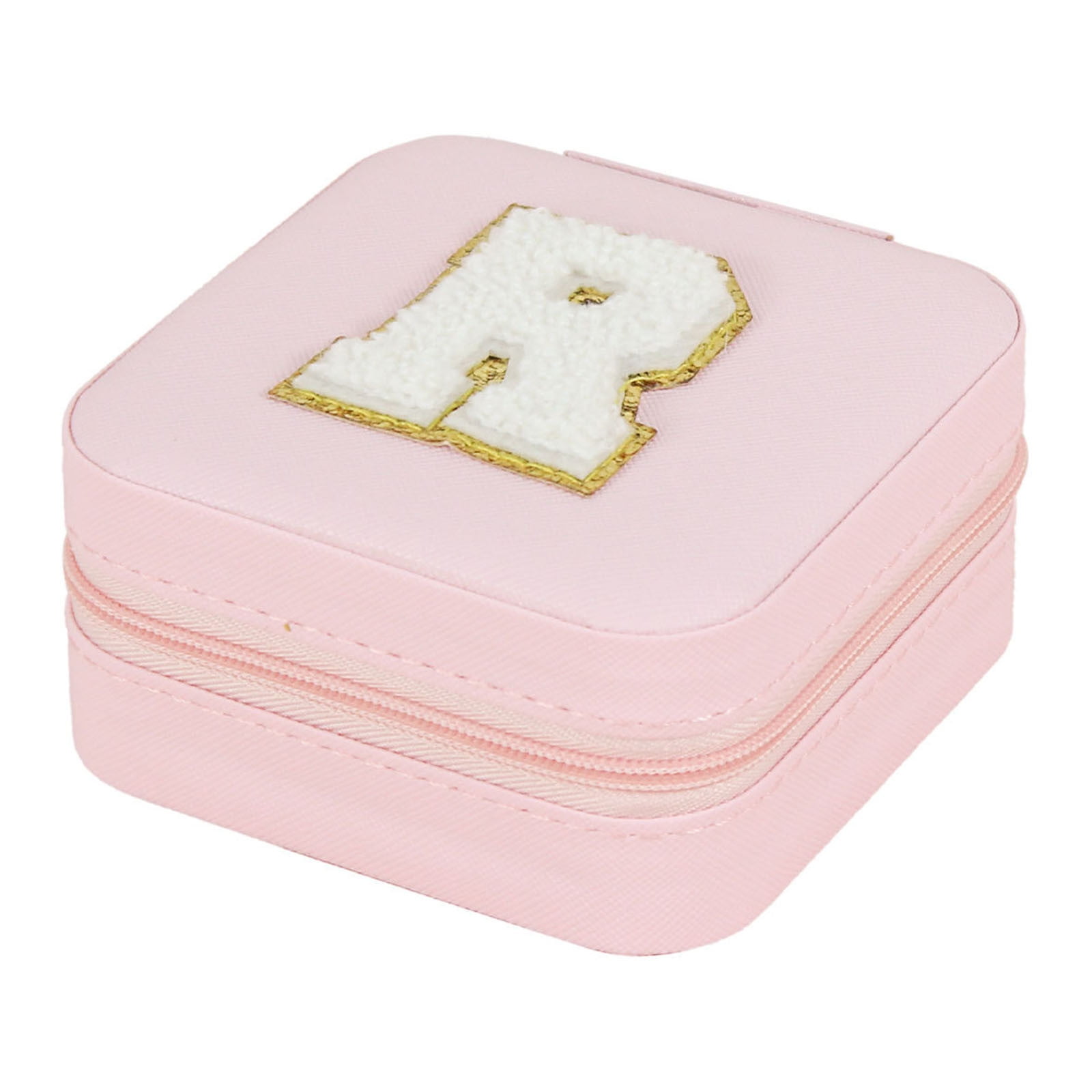 JoyMoreHome Personalized Initial Jewelry Box Jewelry Boxes for Travel ...