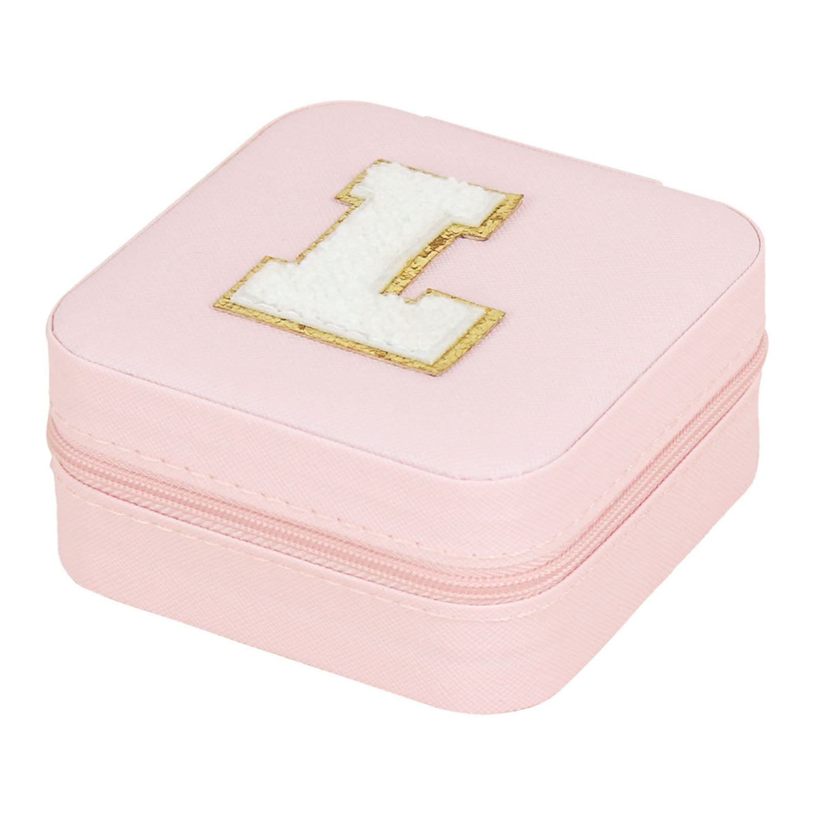 JoyMoreHome Personalized Initial Jewelry Box Jewelry Boxes for Travel ...