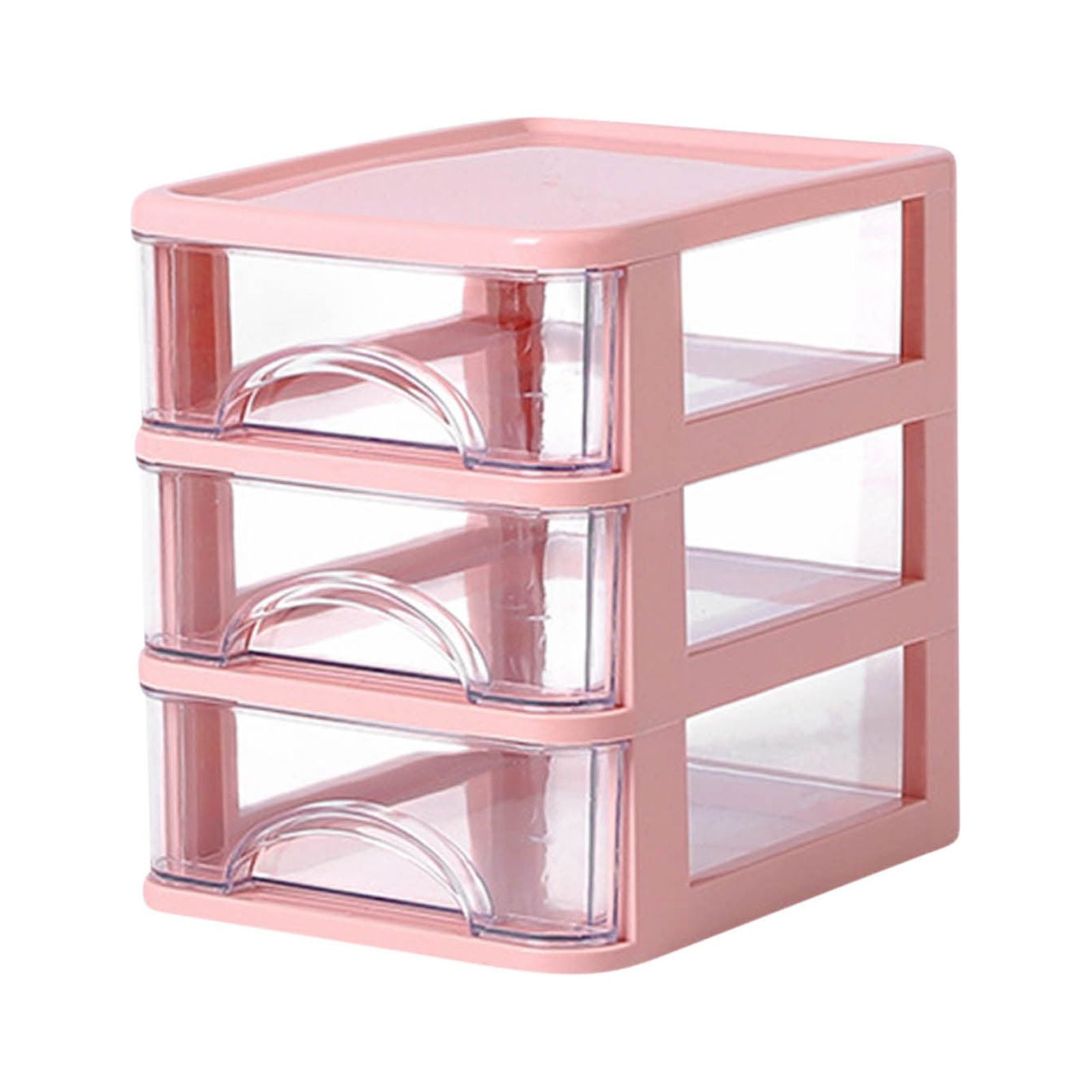 JoyMoreHome Plastic Drawer Storage with 3 Drawers, Makeup Organizer ...