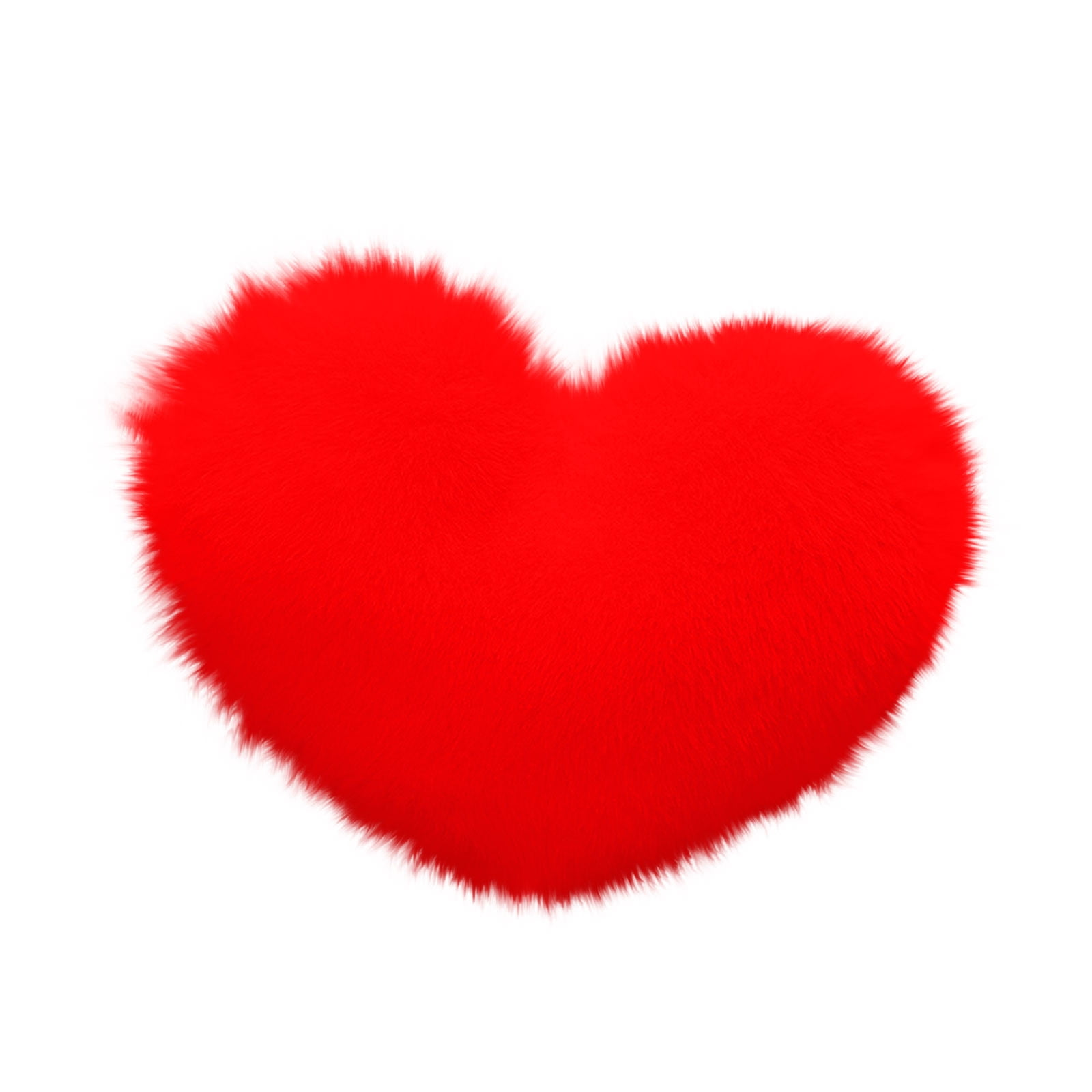JoyMoreHome Plush Heart Shape Throw Pillow, Fluffy Soft Cute Throw ...