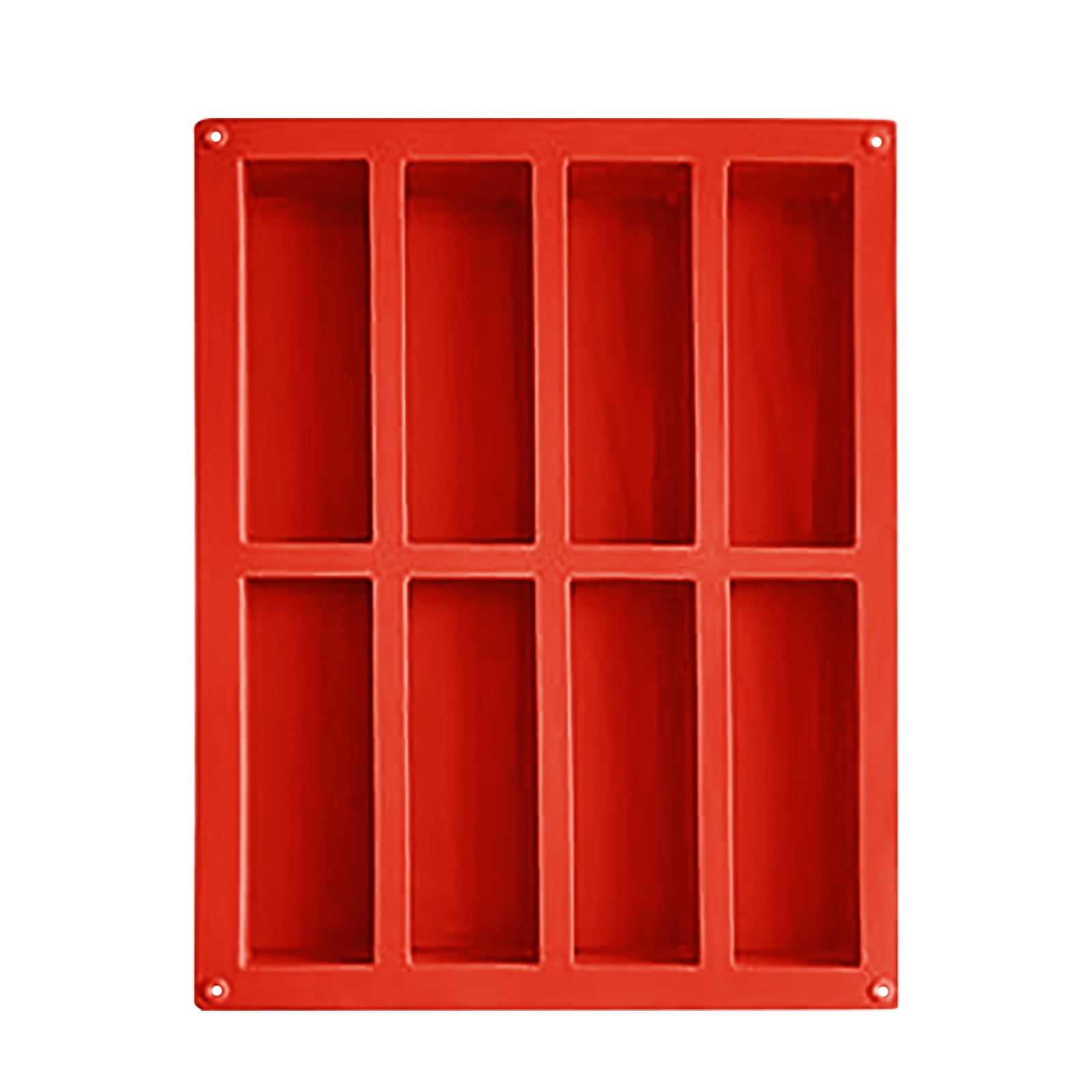 JoyMoreHome Rectangle Silicone Mold 8-Cavity Granola Bar Nutrition ...