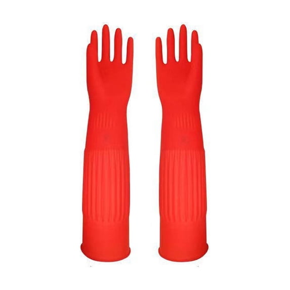 JoyMoreHome Rubber Dishwashing Cleaning Gloves - Reusable, Waterproof ...