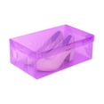 JoyMoreHome Stackable Shoe Storage Box Clear Plastic Shoe Organizer ...