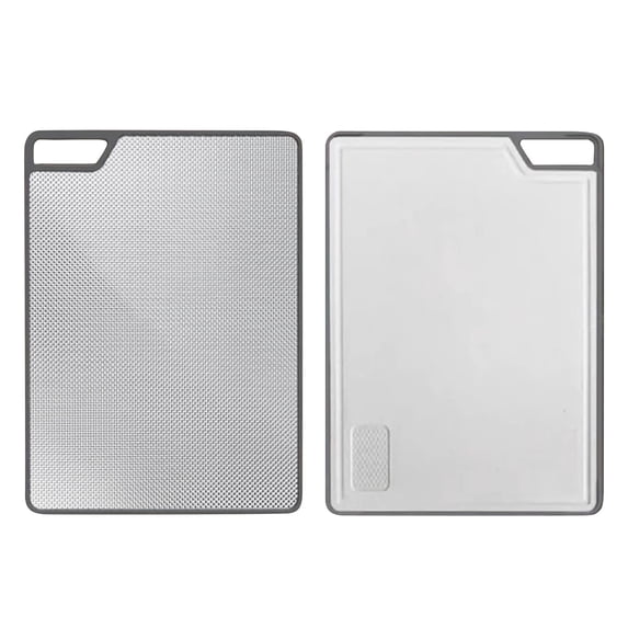 JoyMoreHome Stainless Steel Cutting Board for Kitchen - Double-Sided ...